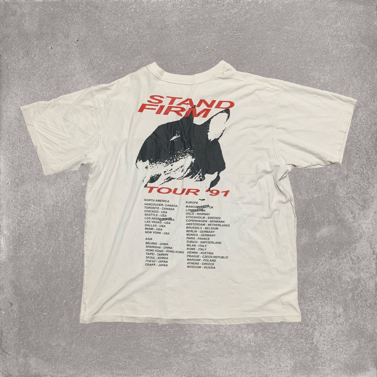 Represent Clo. Represent Stand Firm Large 'Inside Out'Vintage White Tee ...