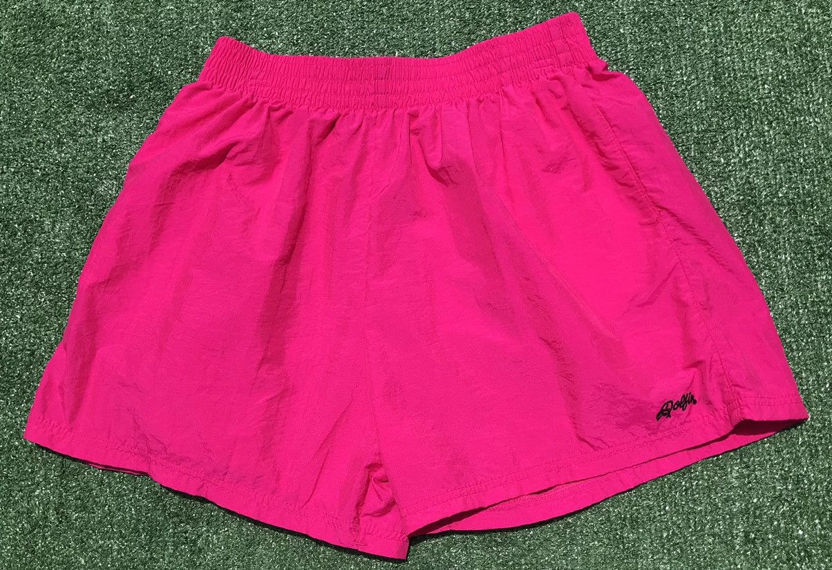 Vintage VTG 80s Dolfin International Hot Pink Baggie Shorts SZ Large ...