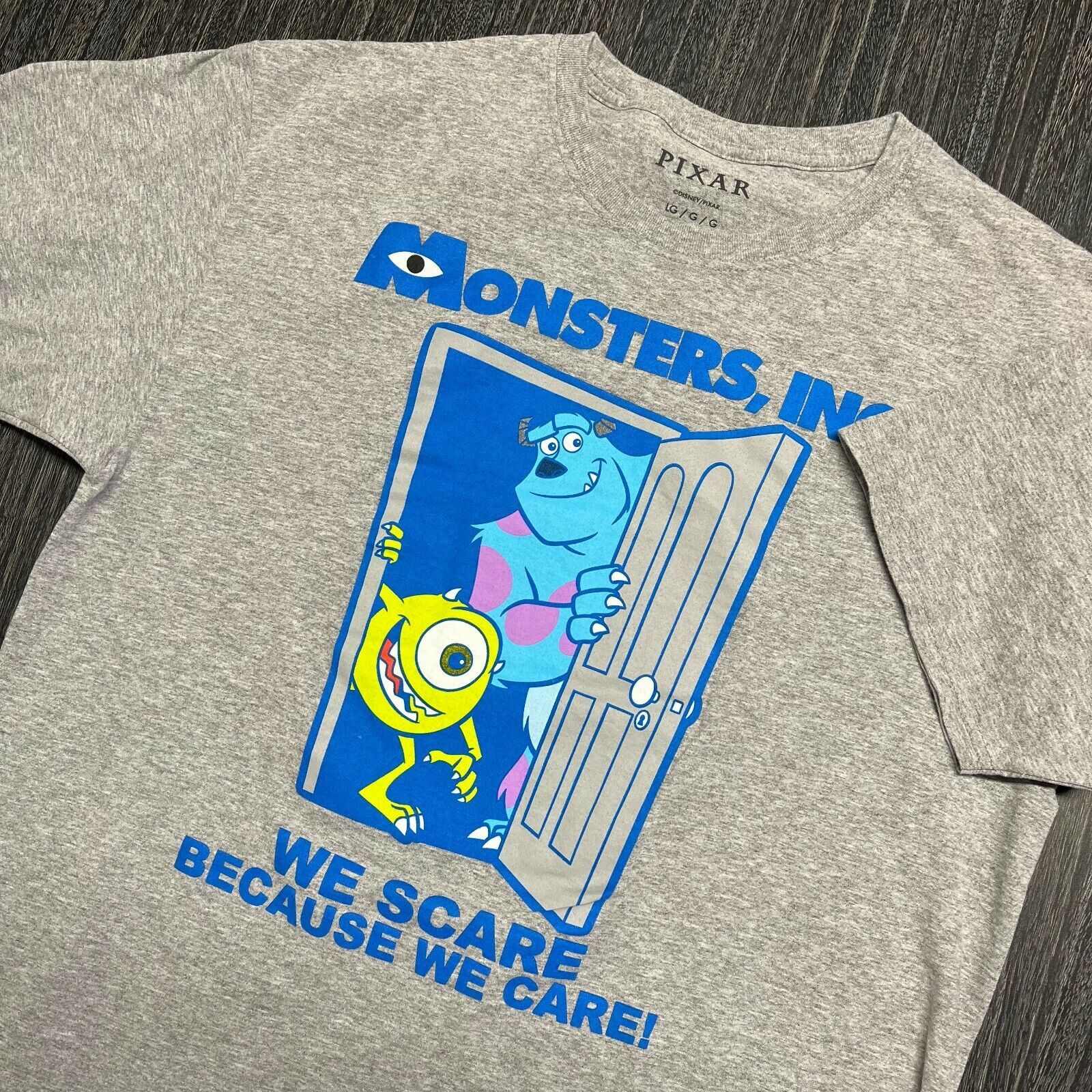 Vintage Monsters Inc T Shirt Men Large Adult Pixar Movie Cartoon Sully ...