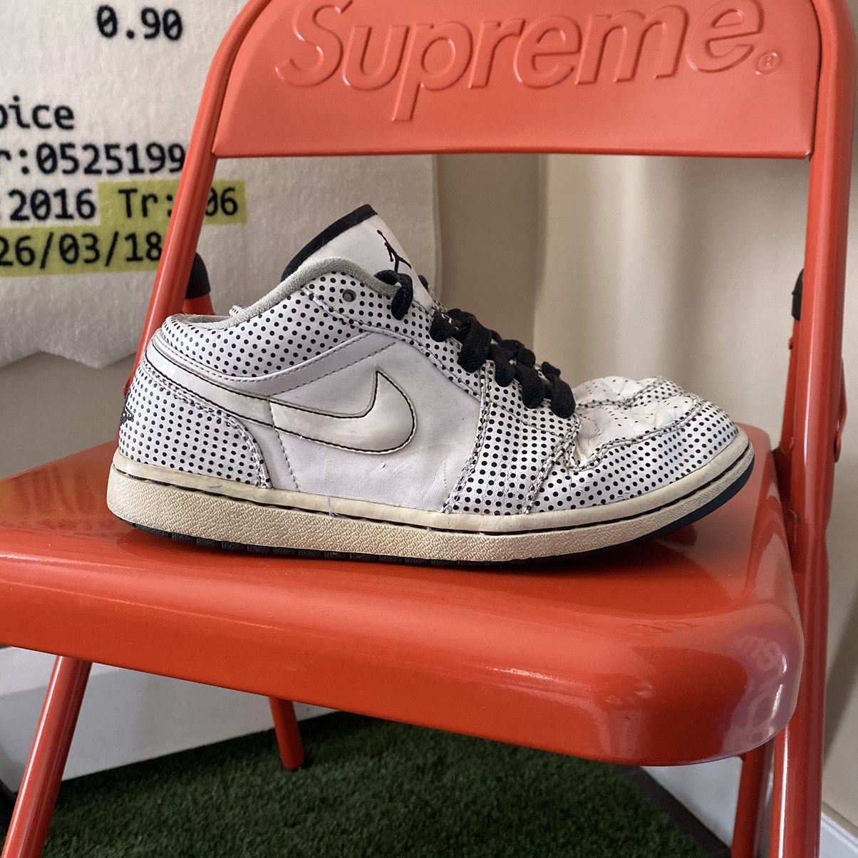 Nike 2008 Jordan 1 low patent white | Grailed