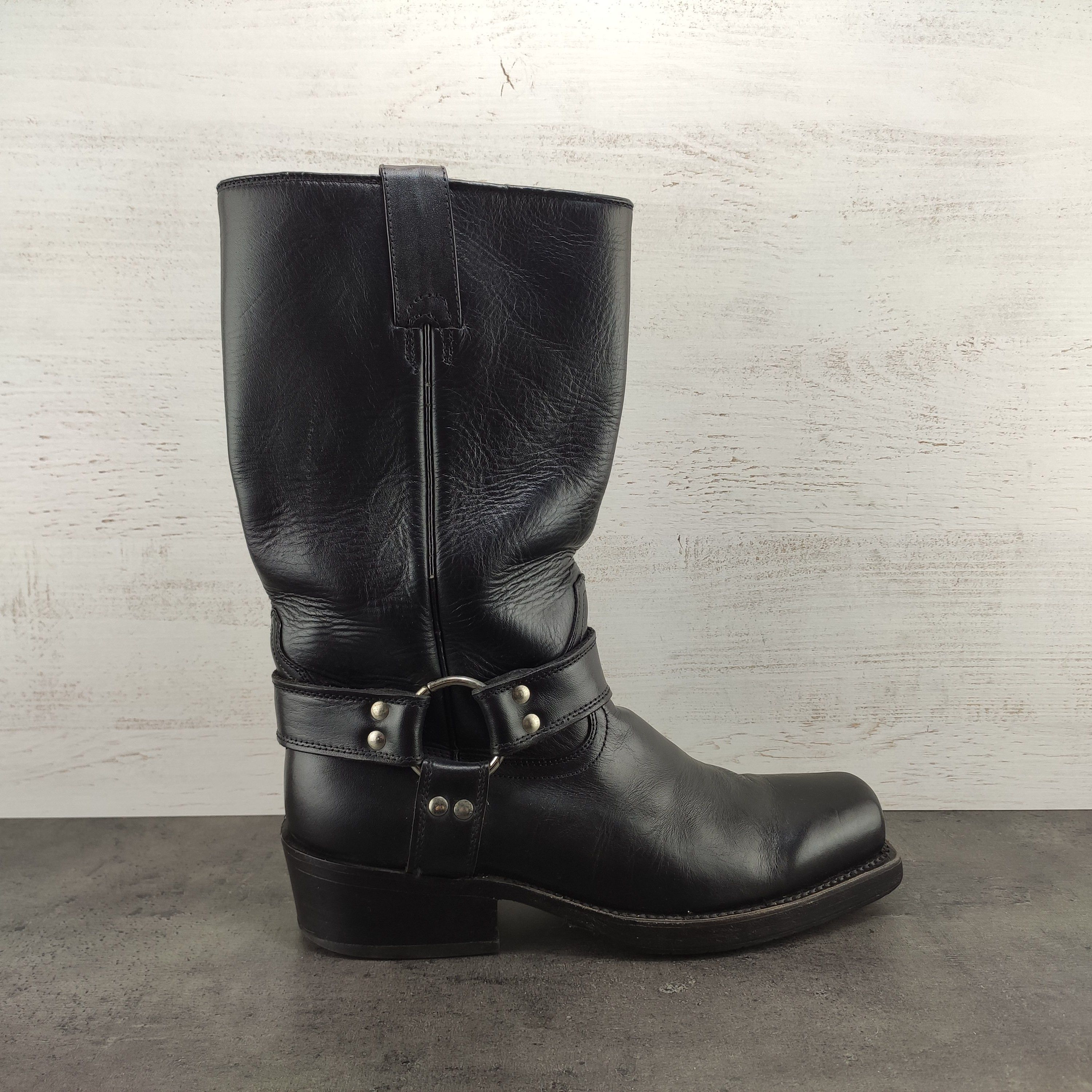 Buffalo London Buffalo Leather Knee High Cowboy Boots | Grailed
