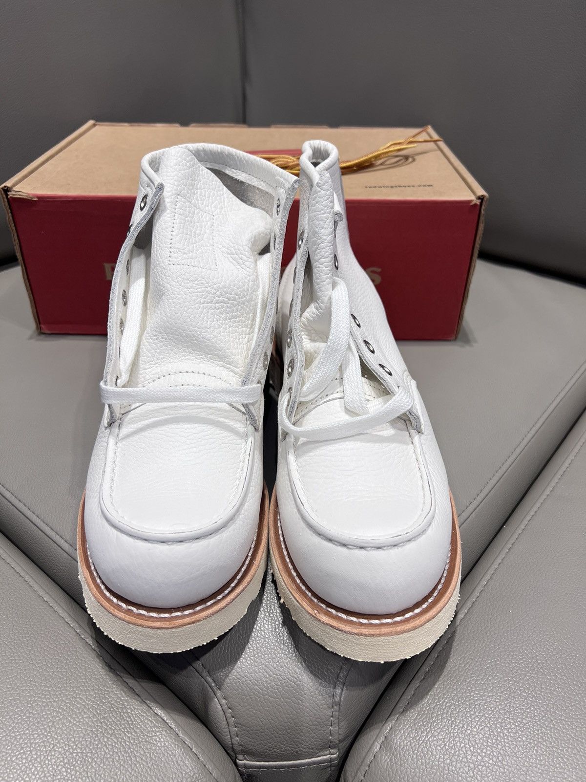 CNCPTS × Red Wing Red Wing Heritage X Concepts 6” Moc Toe White Leather ...
