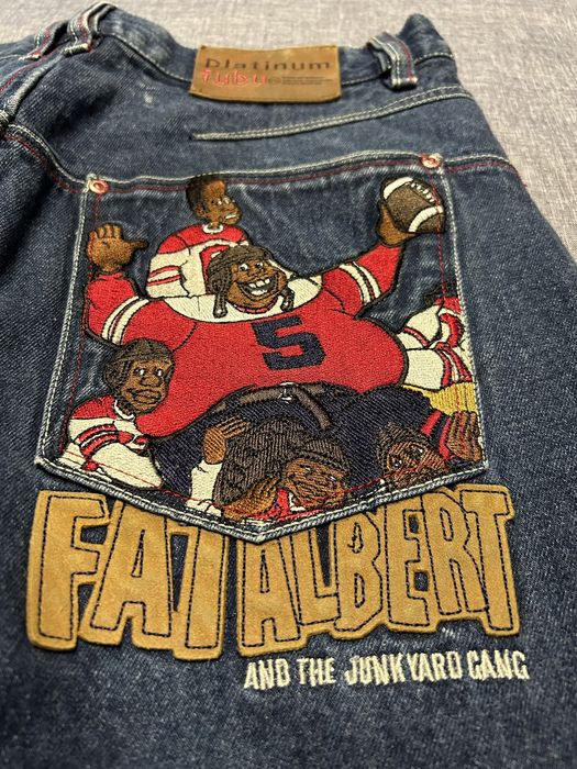 Vintage Vintage fubu platinum fat Albert jeans 34x32 | Grailed