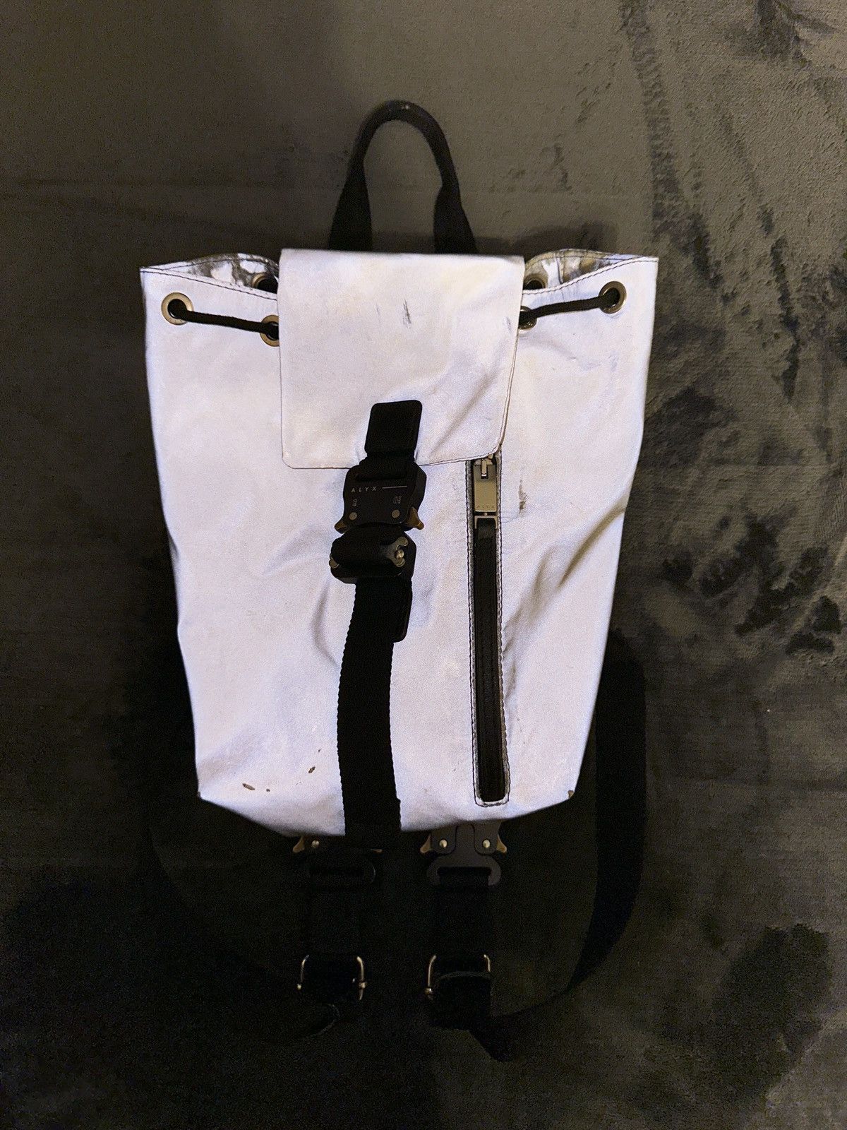 Alyx Alyx Silver Tank Backpack | Grailed