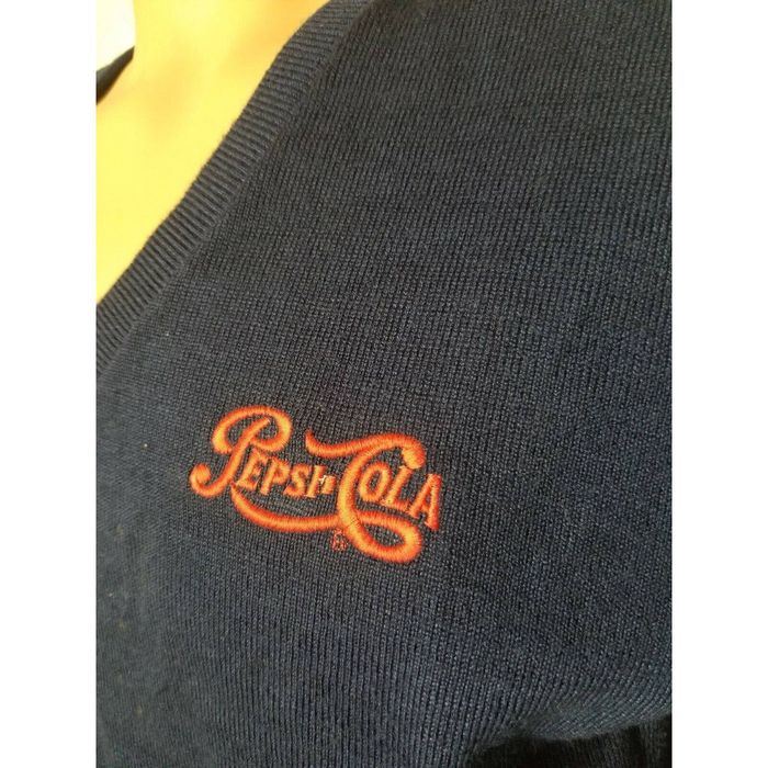 Pepsi Vintage Pepsi Cola Embroidered Spellout Pullover Sweater | Grailed