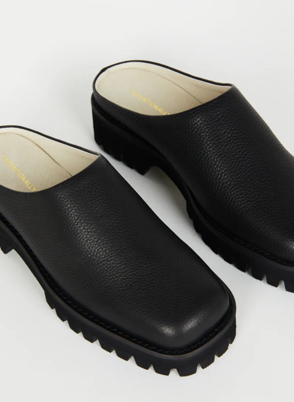 Intentionally Blank Black Mule by Intentionally Blank | Grailed