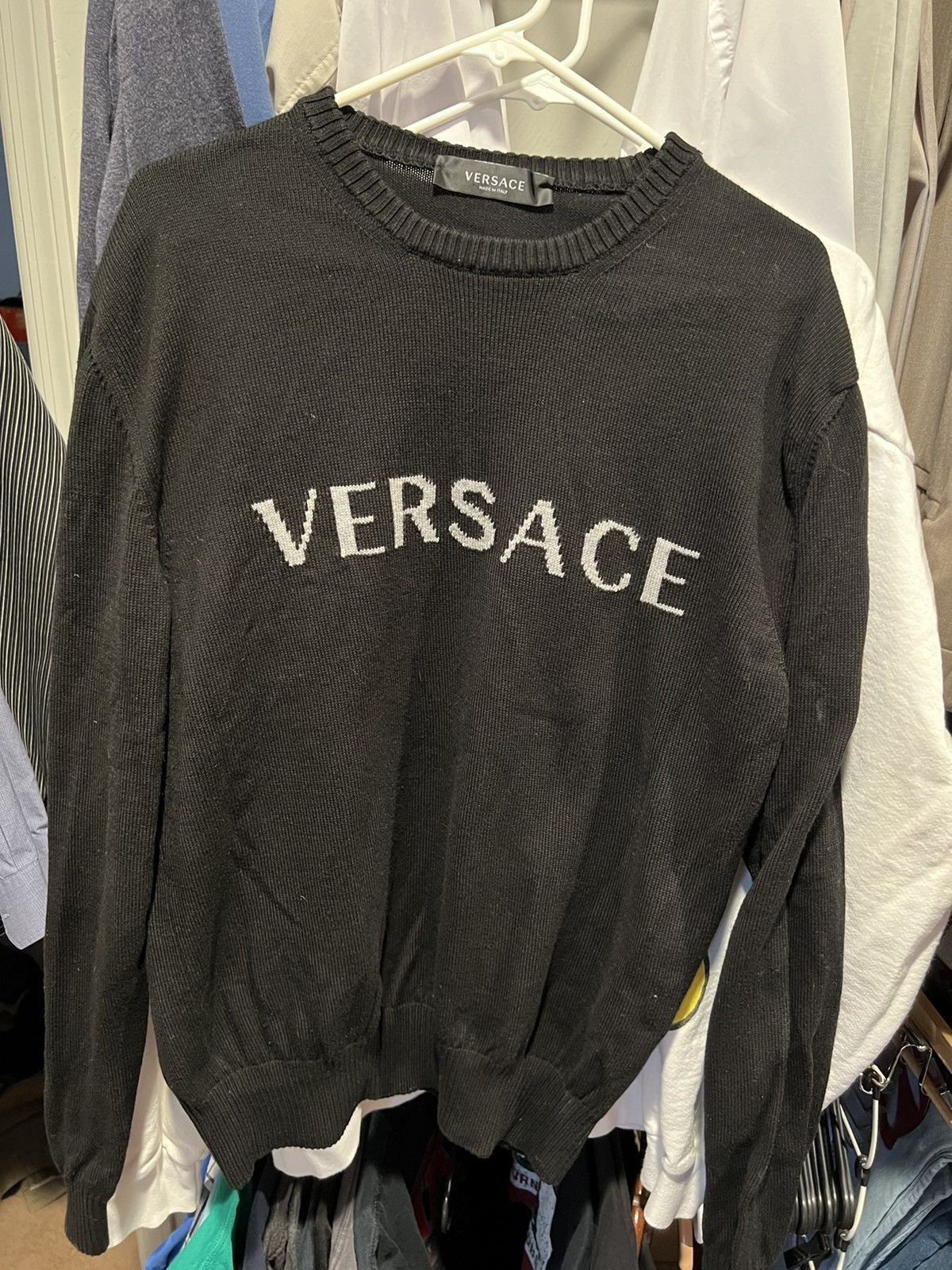 Versace Versace Classic Logo Sweater Black | Grailed