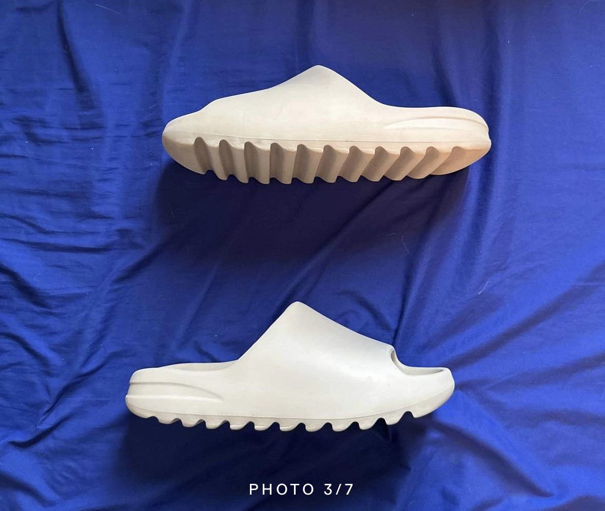 Adidas × Kanye West Yeezy Slide Pure (First Release) | Grailed