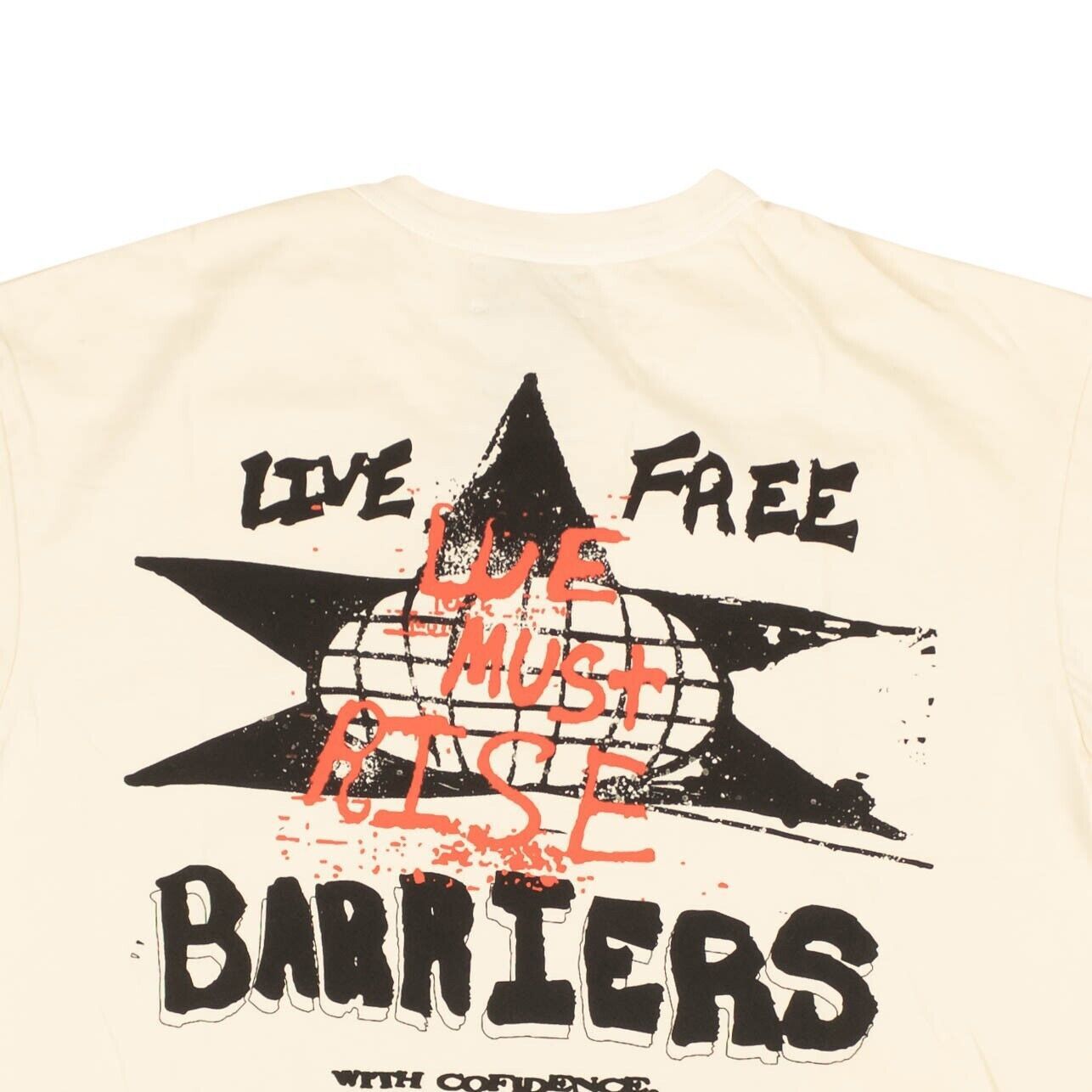 Barriers Cream Marcus Gravy Malcolm X Short Sleeve T-Shirt Size S | Grailed