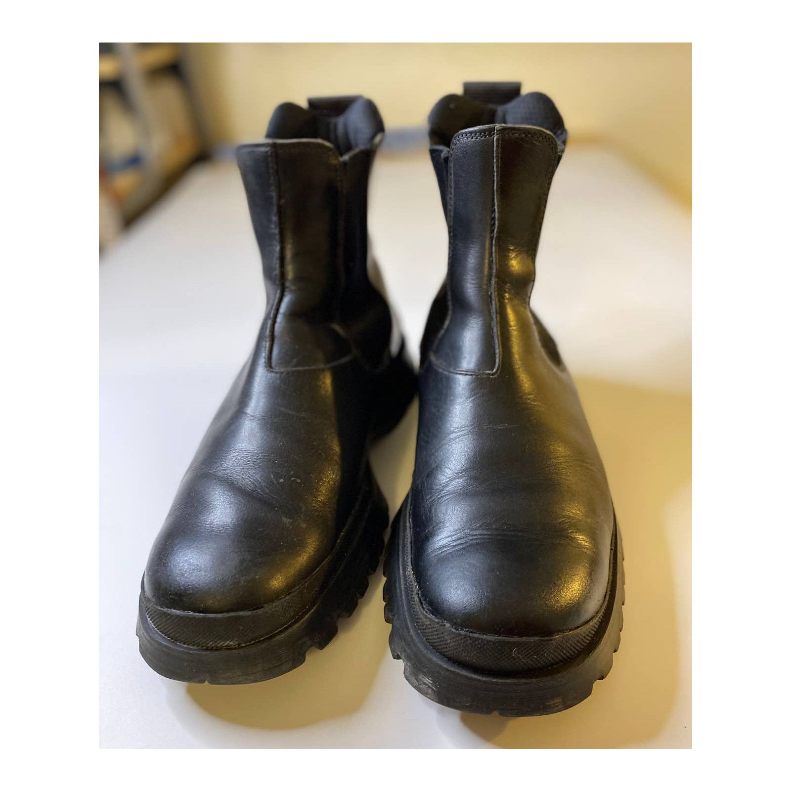 Prada Prada Brixxen Chelsea Lugg Sole Boots | Grailed