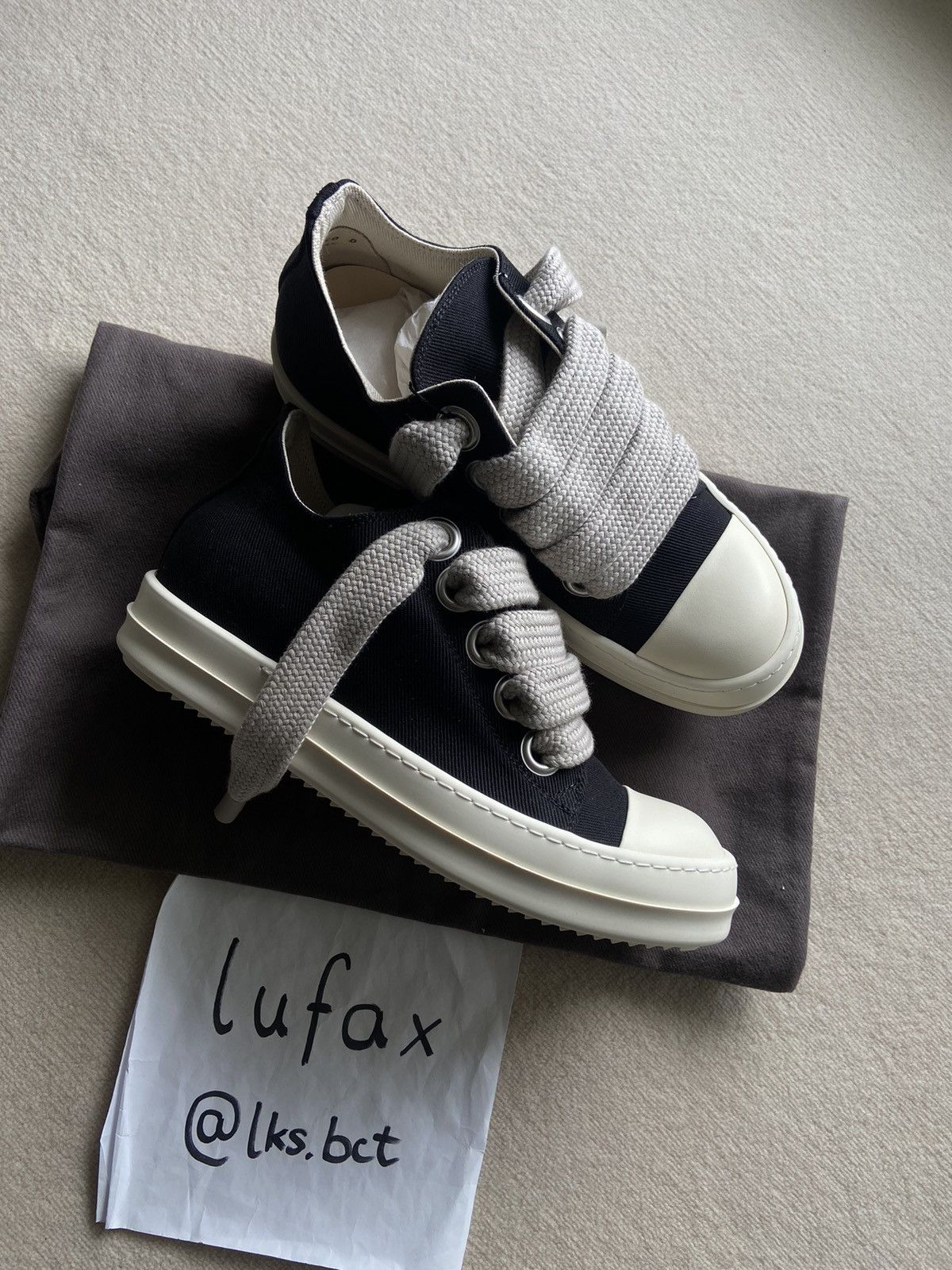 Rick Owens Drkshdw NEW | SS22 DRKSHDW JUMBO FAT LACE RAMONES BLACK ...