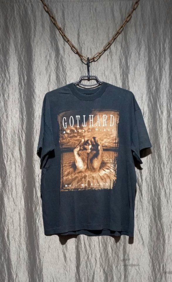 Band Tees × Tour Tee × Vintage Gotthard 90s Tour Tee Vintage (He Aint ...