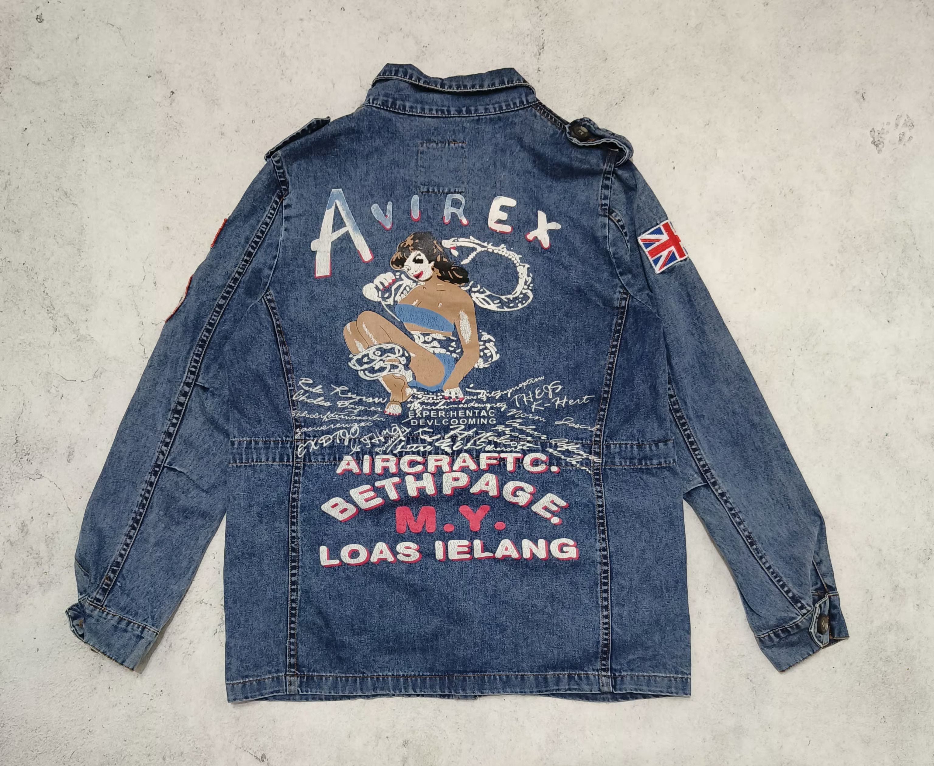Avirex × Vintage Vintage Avirex SKYEYE Denim Jean Jacket | Grailed