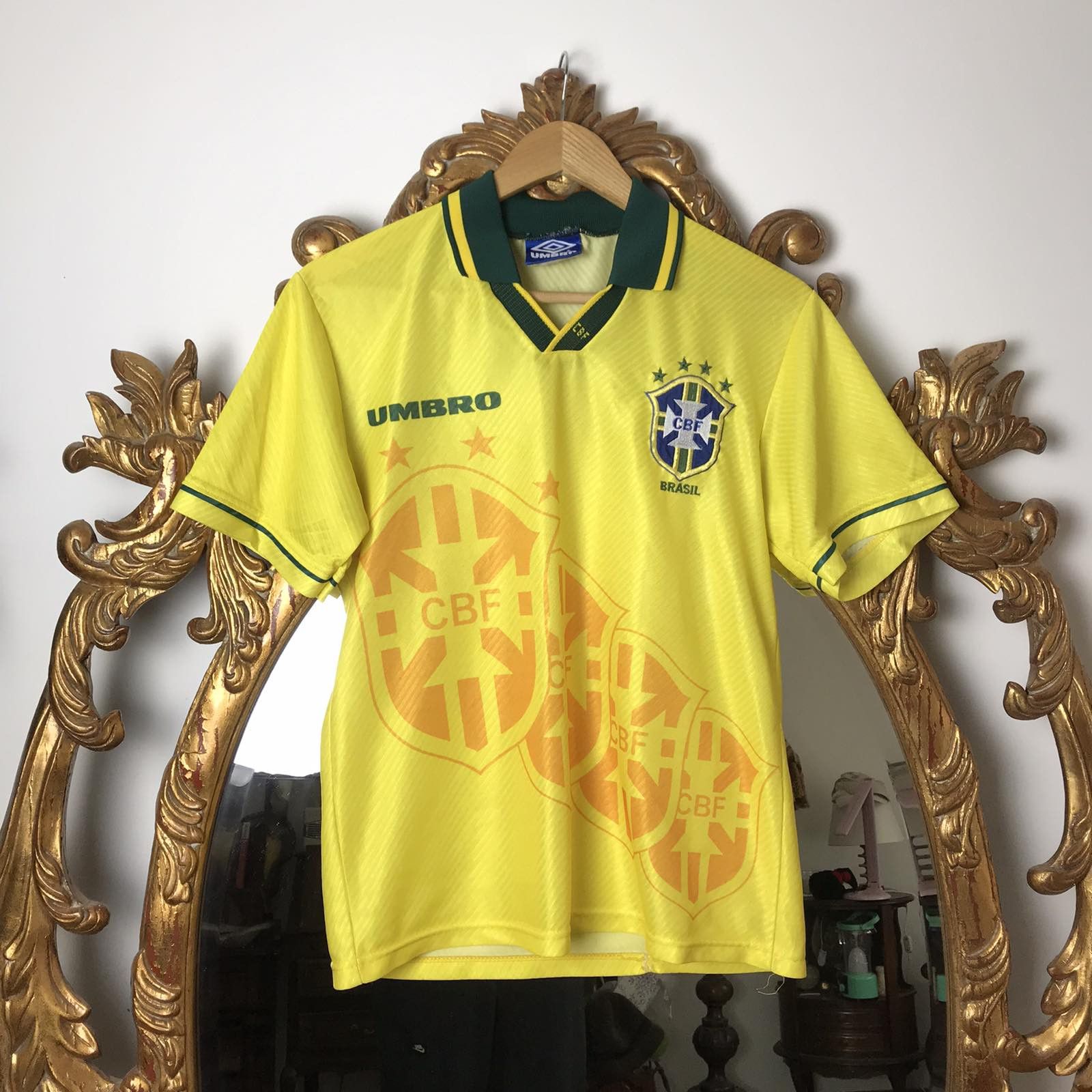 Umbro × Vintage Vintage Umbro Brazil Soccer Jersey XC 90s Football ...