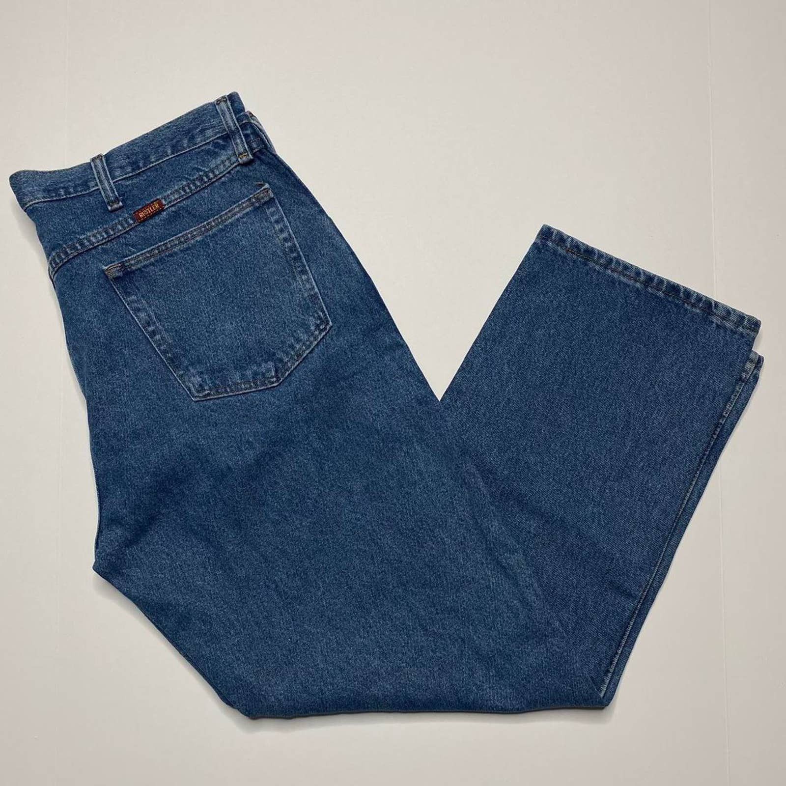 Vintage Rustler Work Jeans Classic Wash Straight Fit | Grailed