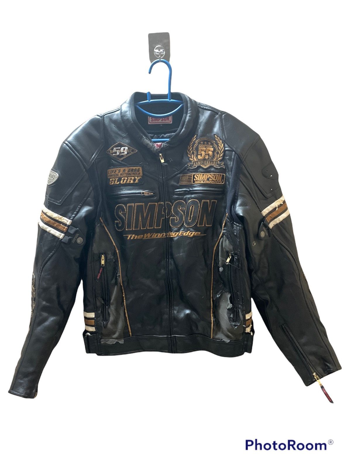 Brand × Racing Simpson 55 Anniversary Nice Motorcycle Jacket | Grailed