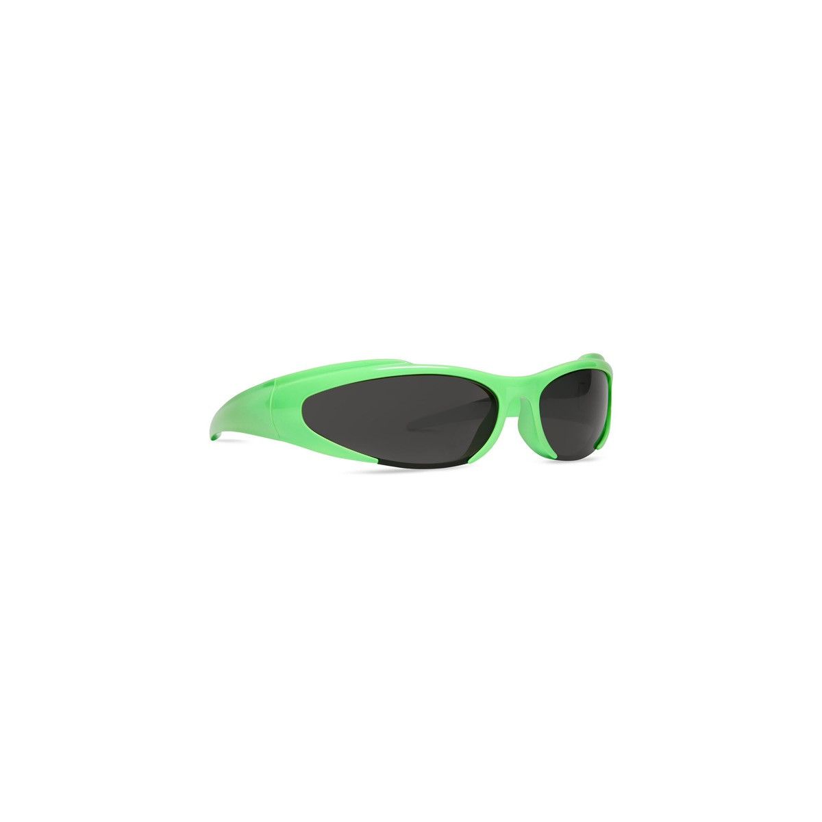 Balenciaga REVERSE XPANDER RECTANGLE SUNGLASSES IN FLUO GREEN | Grailed
