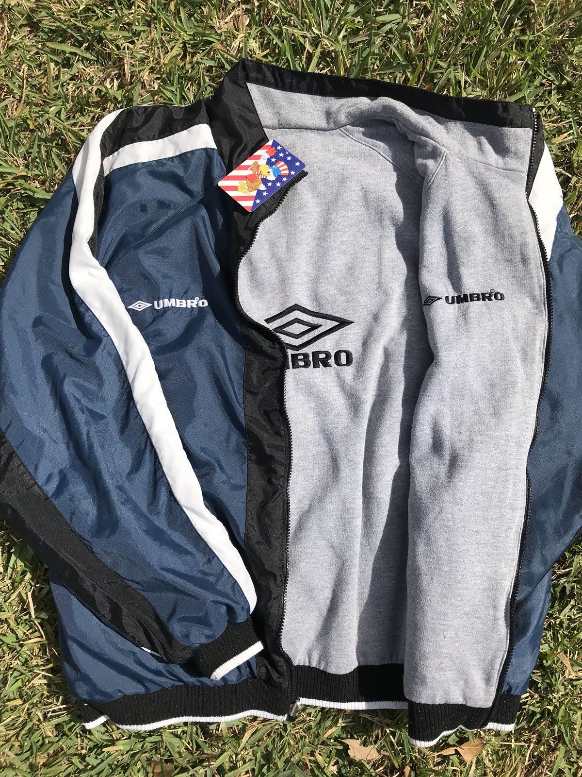 Umbro Vintage Umbro Full Zip Reversible Jacket XL | Grailed