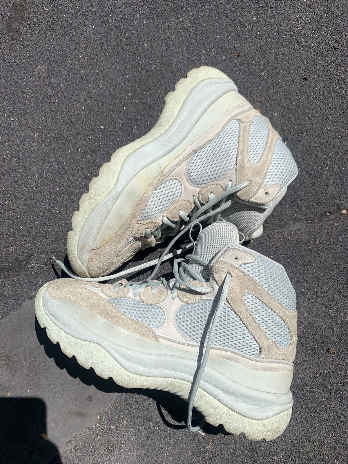 Adidas × Kanye West Yeezy Desert Boot Salt US 10 | Grailed