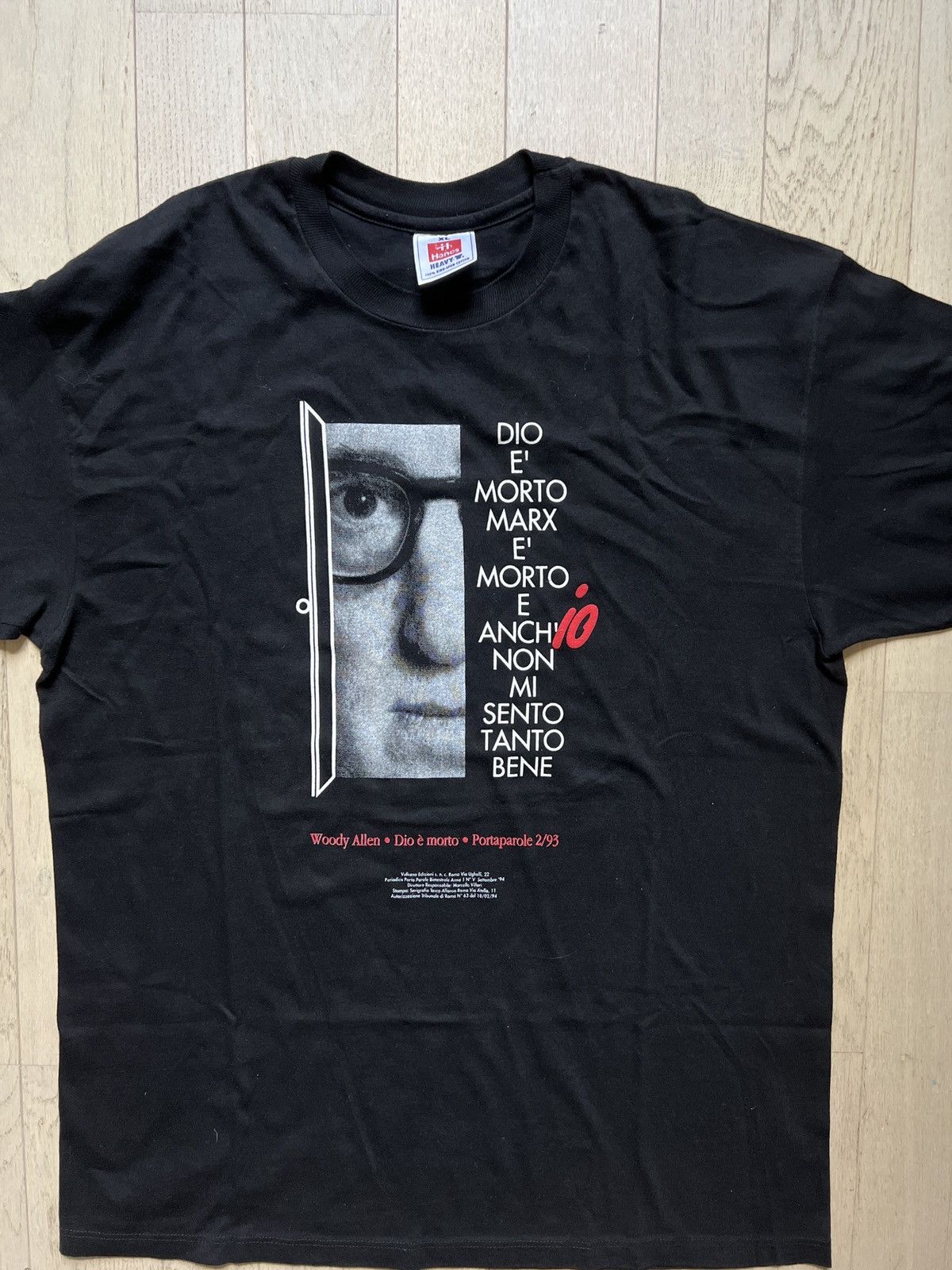 Hanes × Streetwear × Vintage Vintage 1993 94 woody allen t Hanes × Streetwear × Vintage Vintage 1993 94 woody allen t