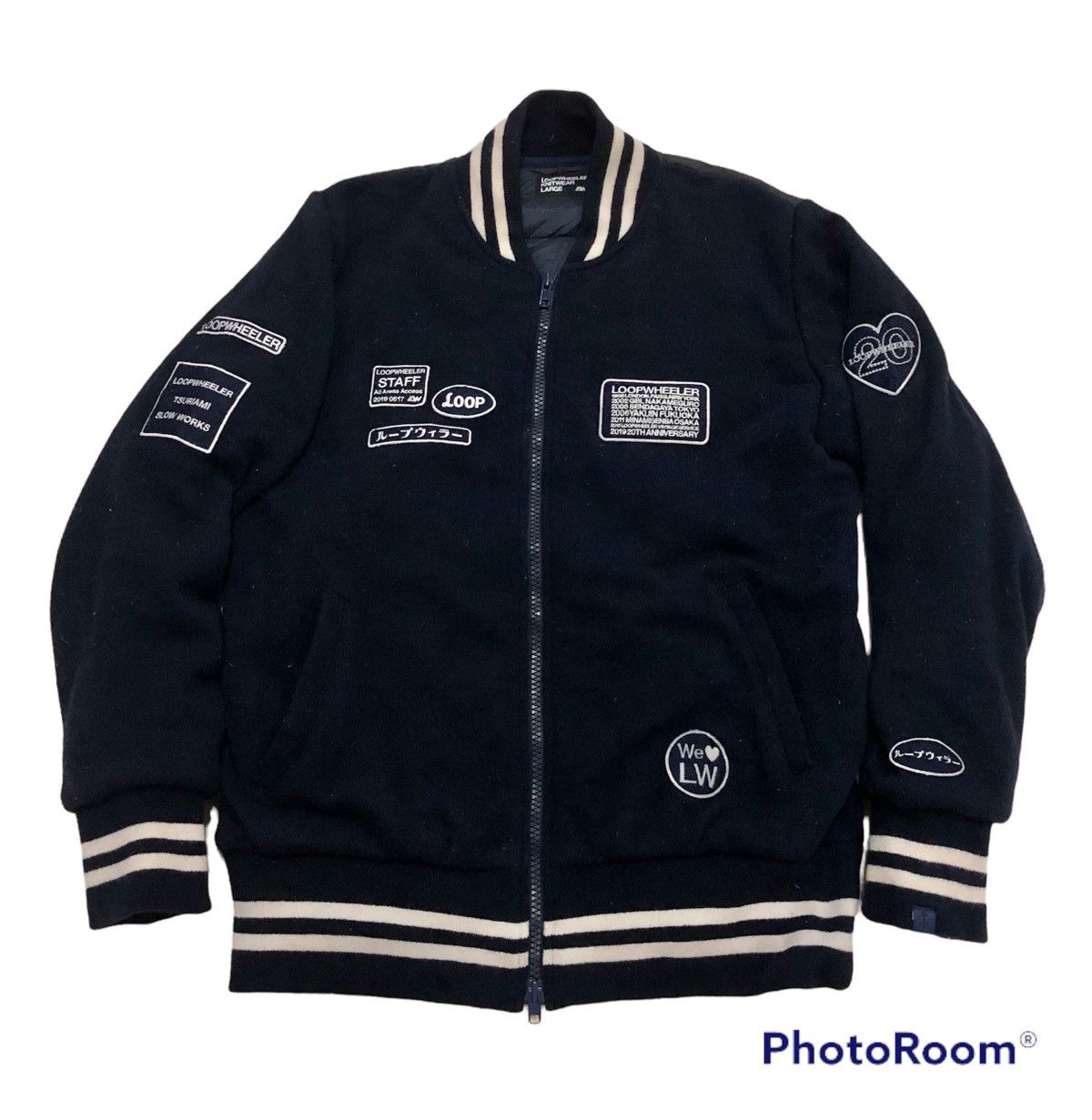 Very Rare Rare Limited Edition Loopwheeler Wool Stadium Varsity Jacket ...