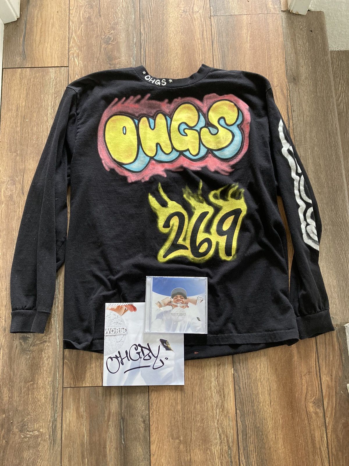 Band Tees × Streetwear Ohgeesy paid in full flip w/ ️ poster & cd | Grailed