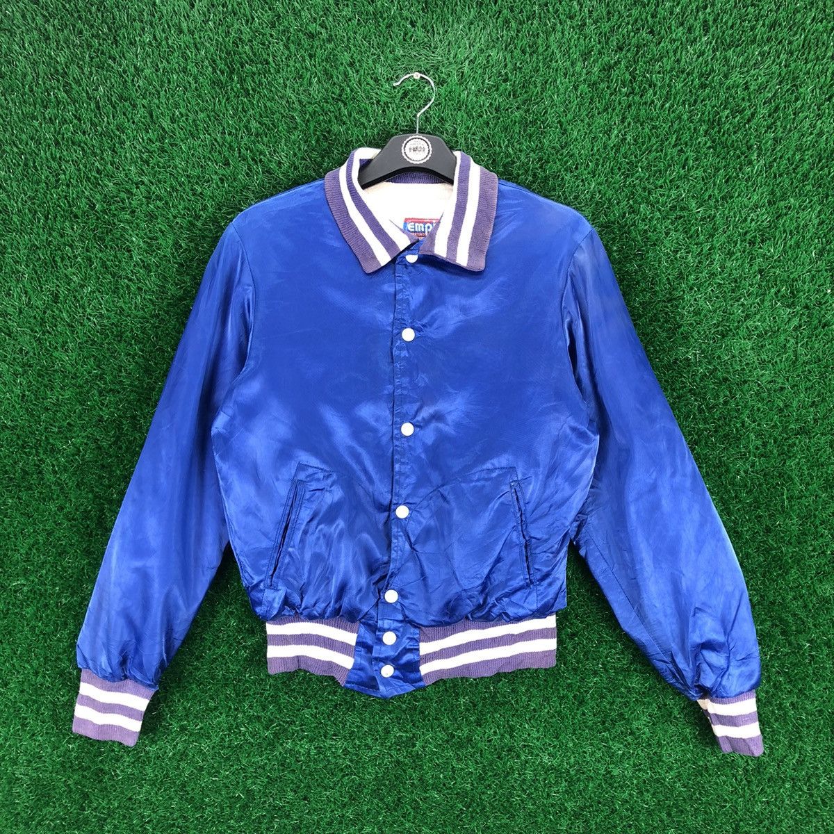 Union Made × Varsity Jacket × Vintage Vintage 80's Varsity Jacket Satin ...