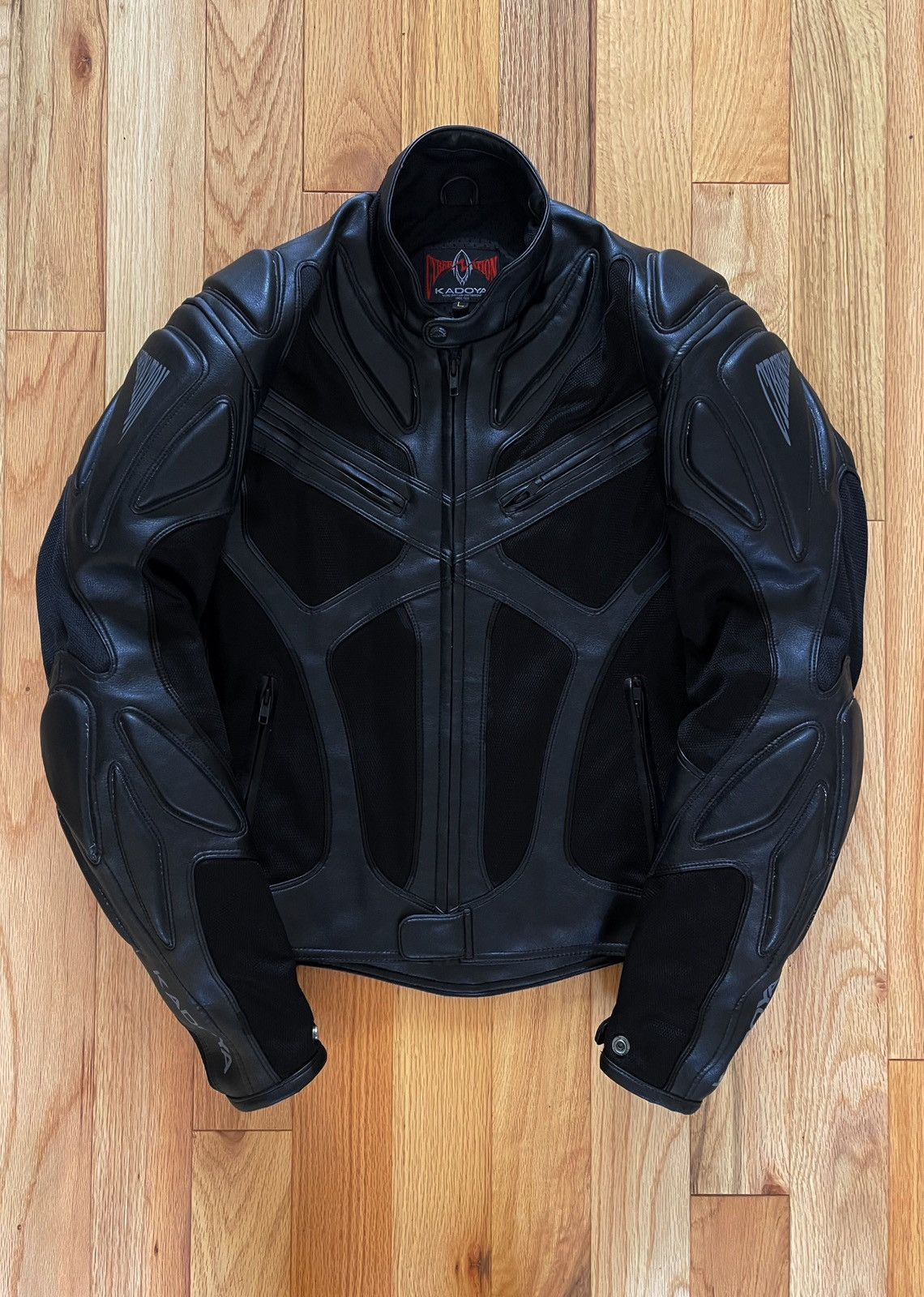 Japanese Brand Kadoya Perforated Leather Muscle Moto Jacket | Grailed