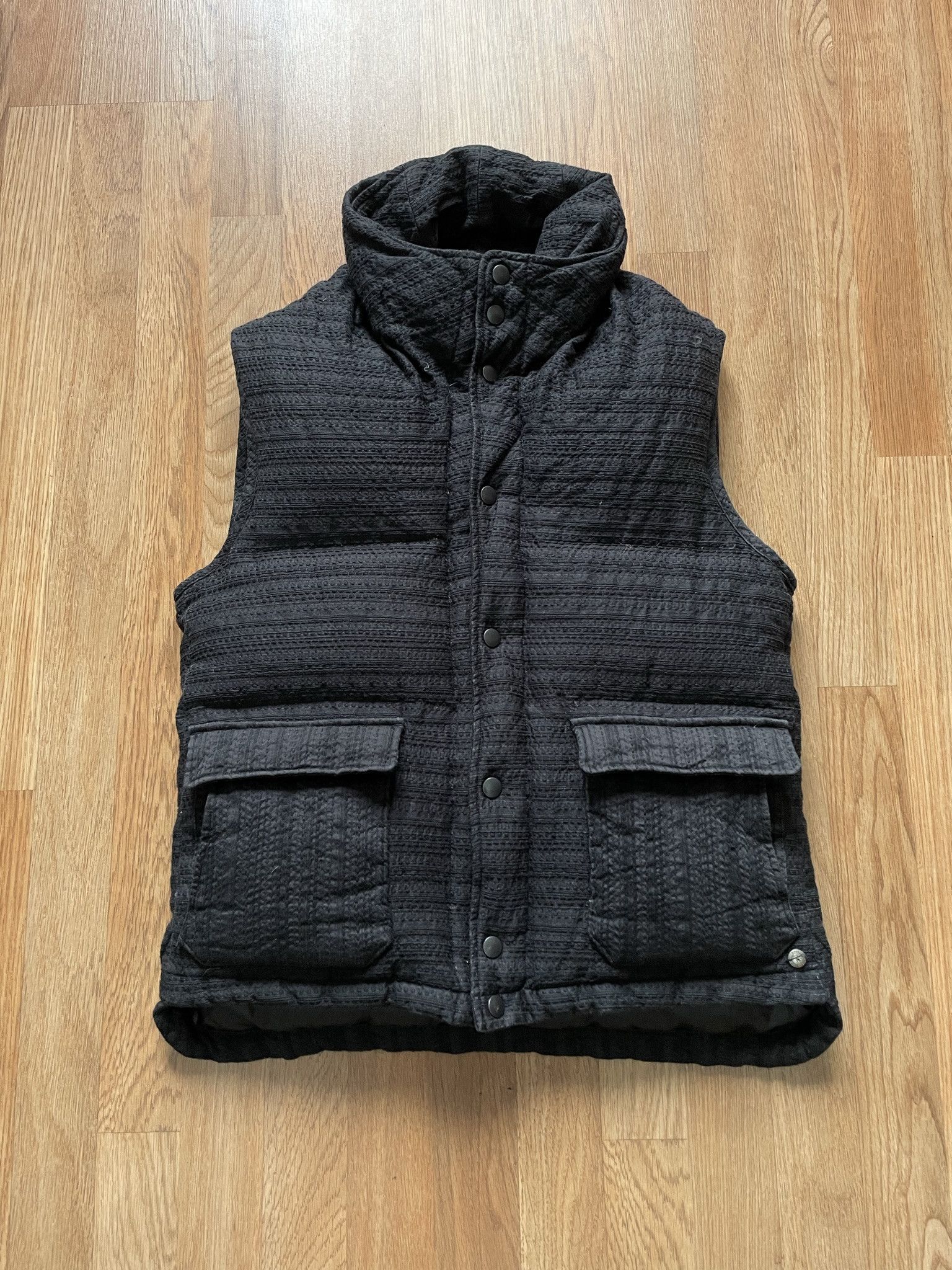 Japanese Brand × Miharayasuhiro Mihara Yasuhiro Sashiko Quilt Puffer Down Vest | Grailed