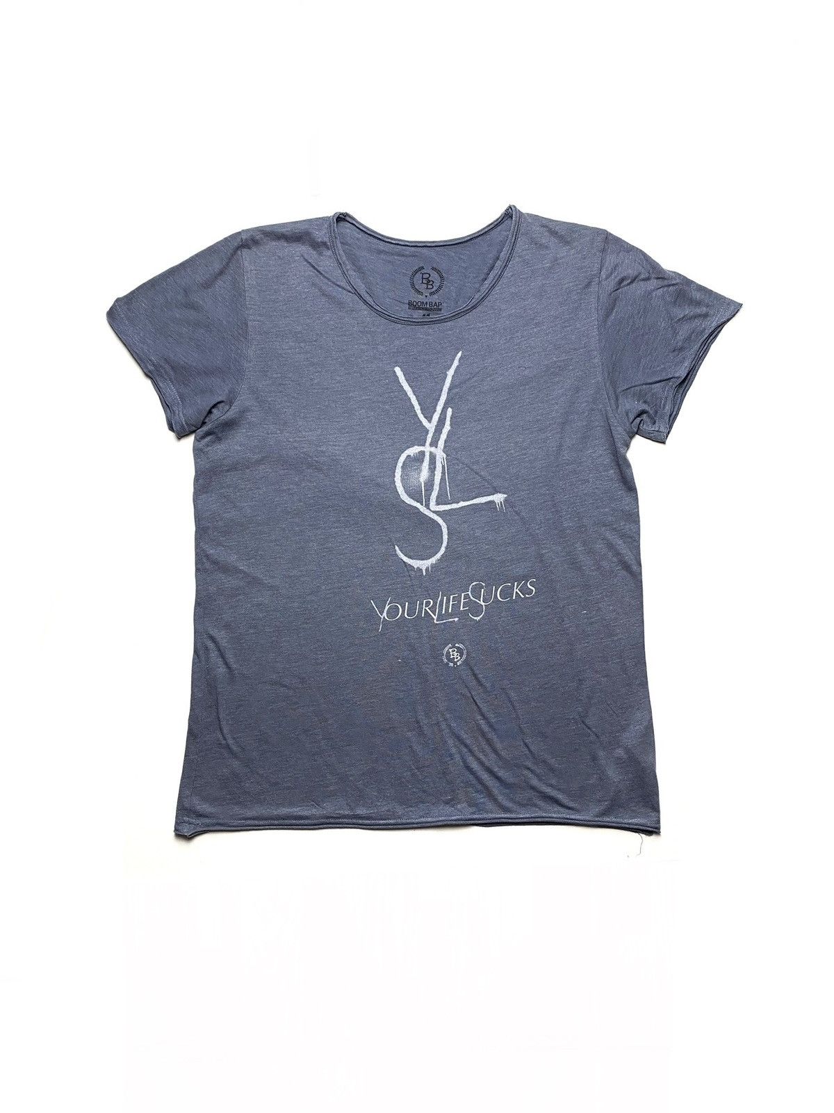 Streetwear × Vintage Your Life Sucks YSL Bootleg Style Funny humor tee ...