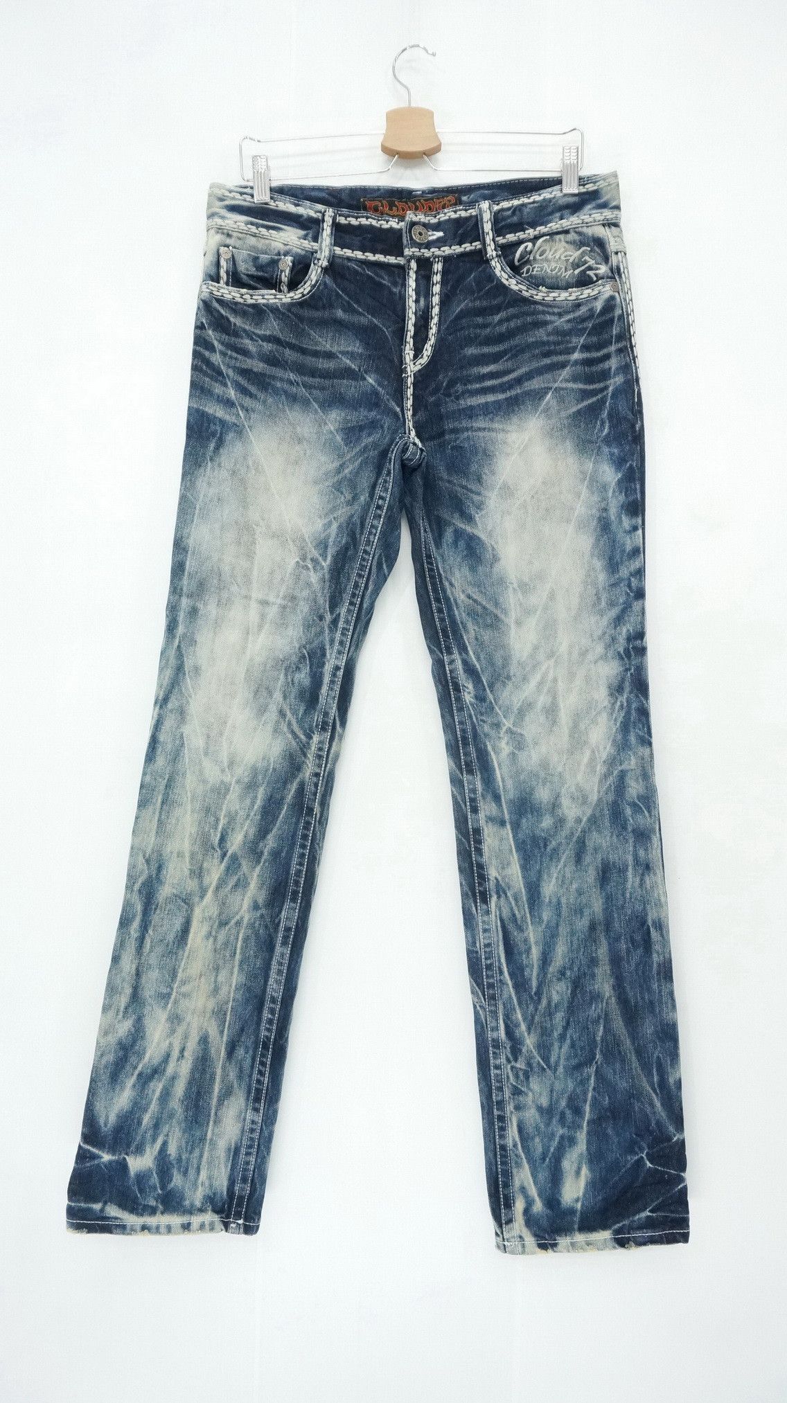 Designer × Distressed Denim × Japanese Brand 🎌 CLOUD72 Distressed Big ...