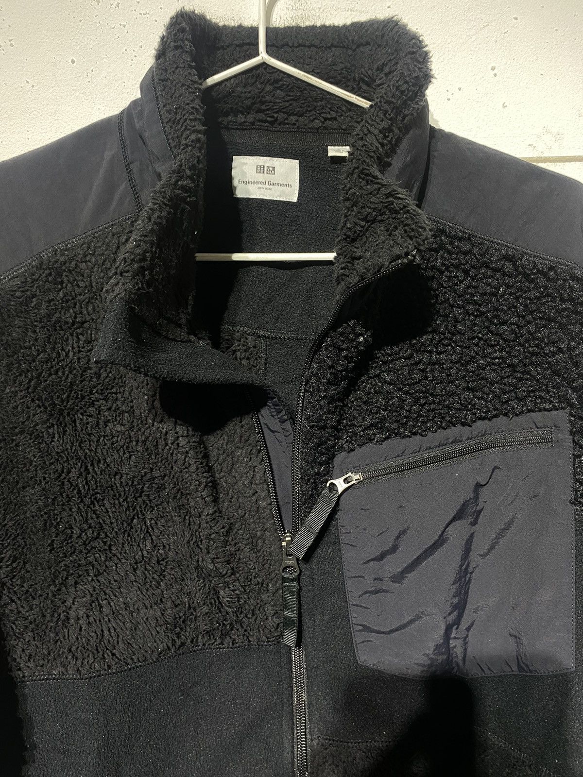 Engineered Garments UNIQLO ENGINEERED GARMENT FLEECE PATCHWORK JACKET ...