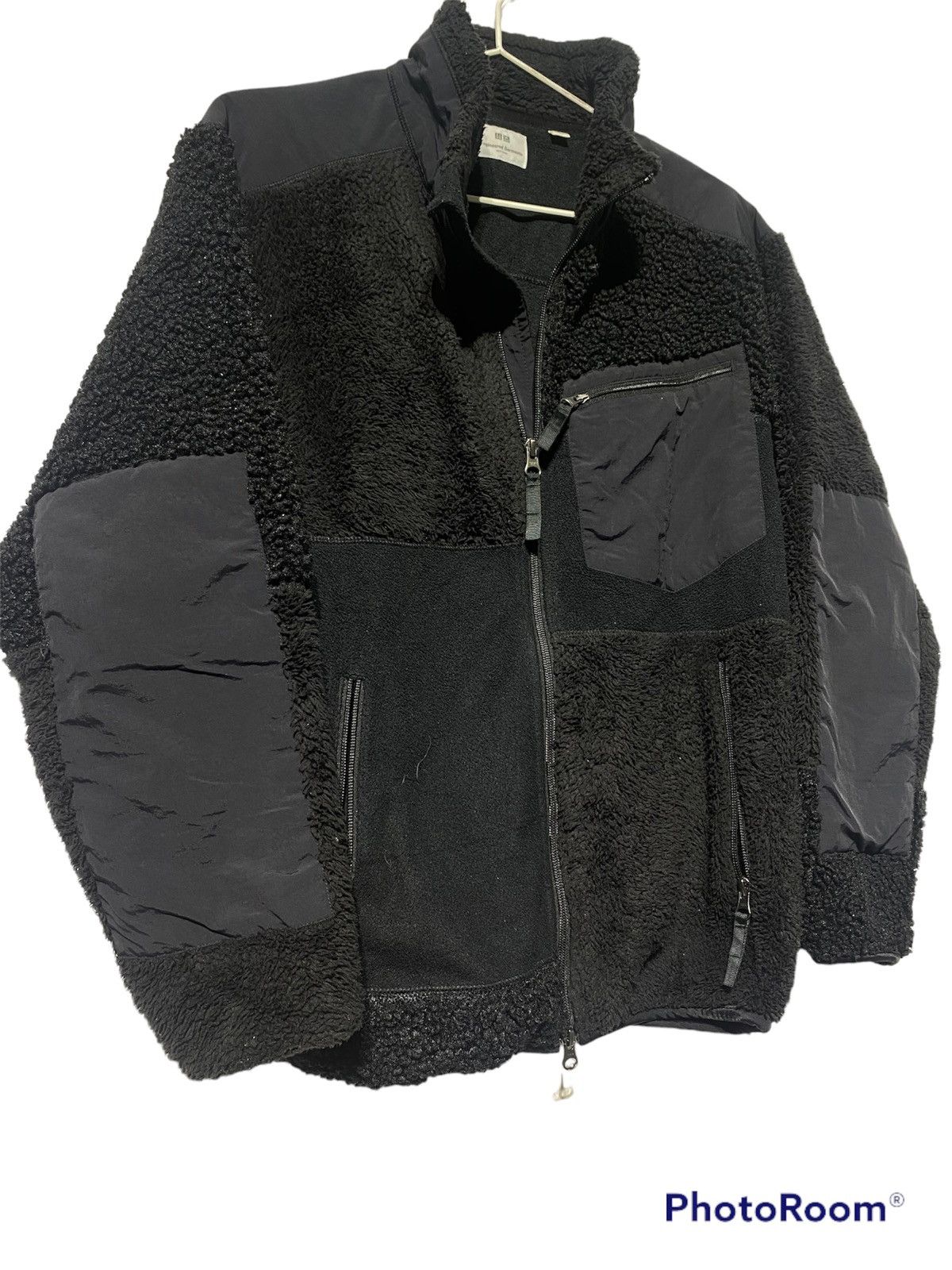 Engineered Garments UNIQLO ENGINEERED GARMENT FLEECE PATCHWORK JACKET ...