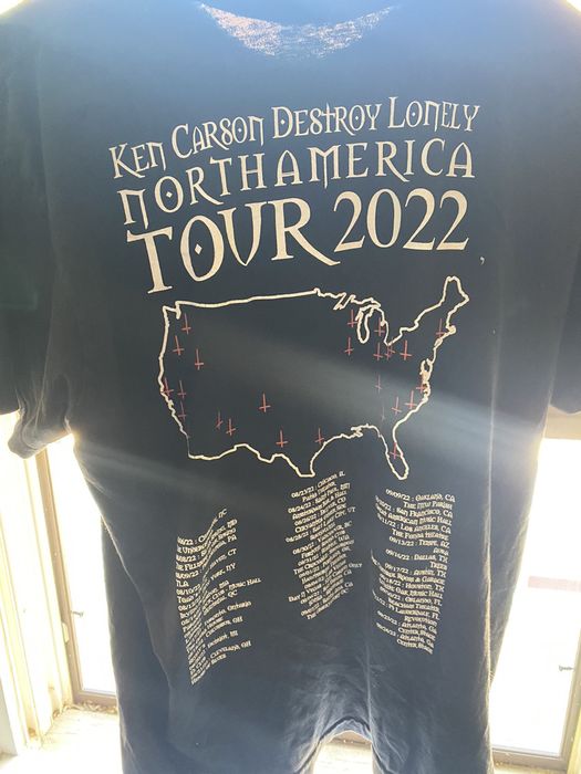Ken Carson KEN CARSON DESTROY LONELY NORTH AMERICAN TOUR 2022 SHIRT | Grailed