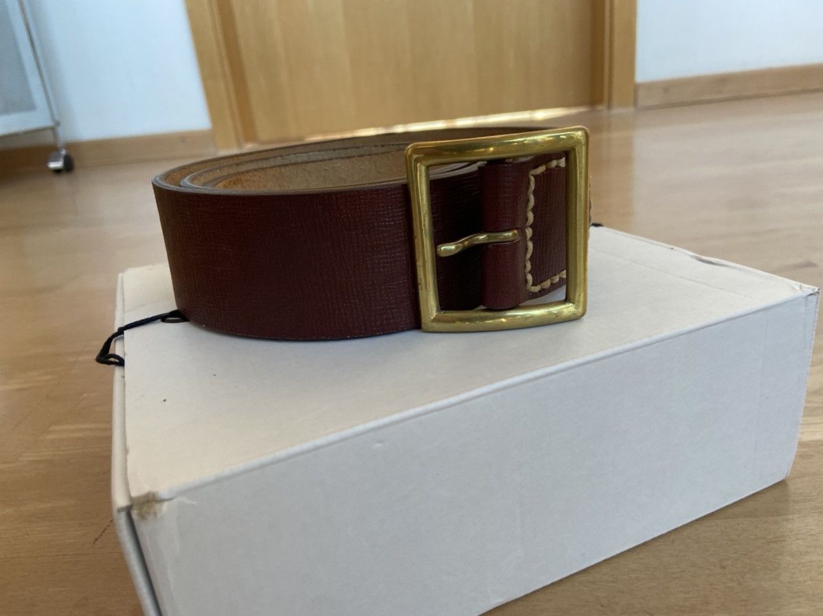 Visvim Yogi belt burgundy | Grailed