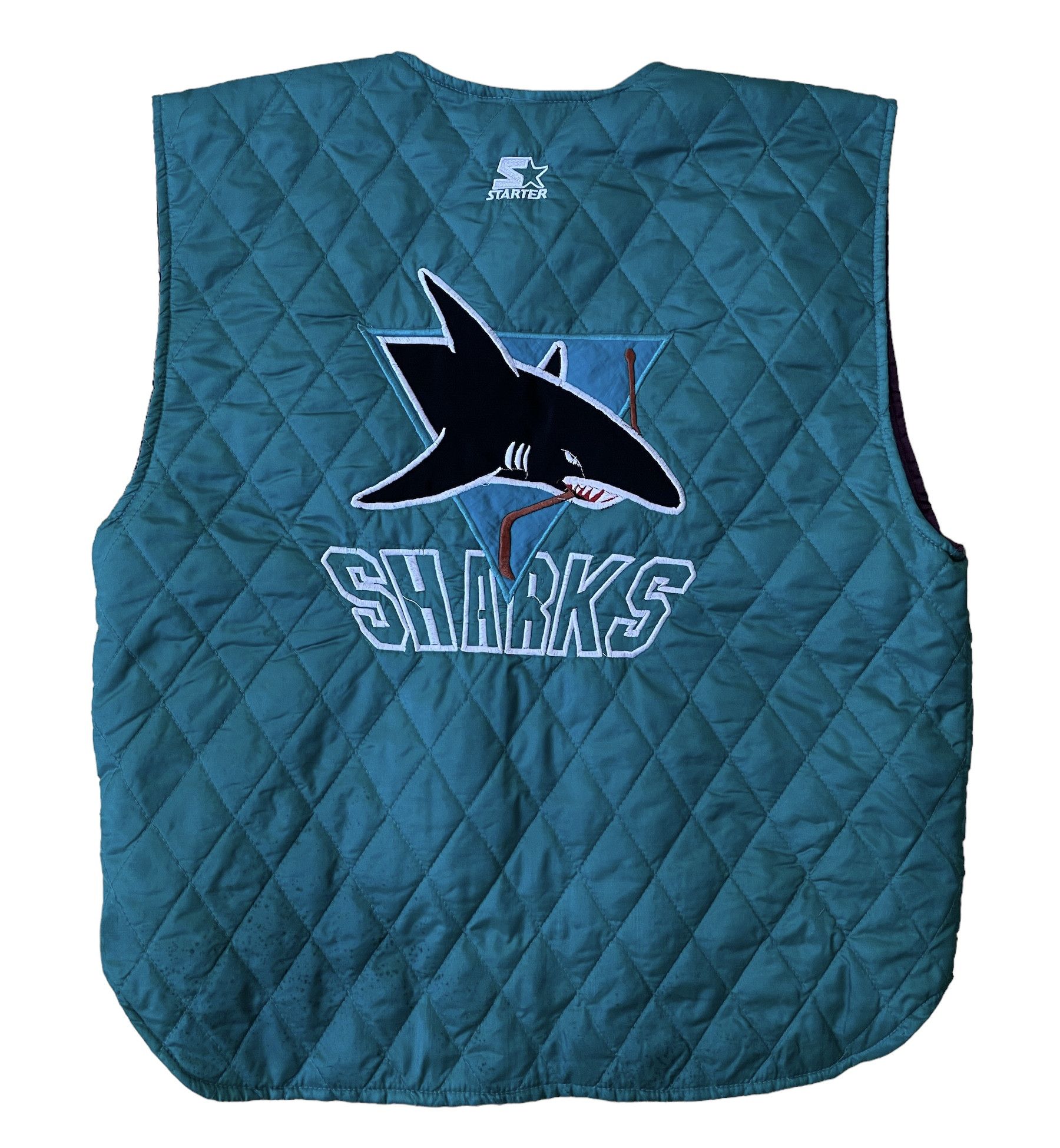 Vintage Vintage Starter San Jose Sharks Jacket Track Top Rare | Grailed