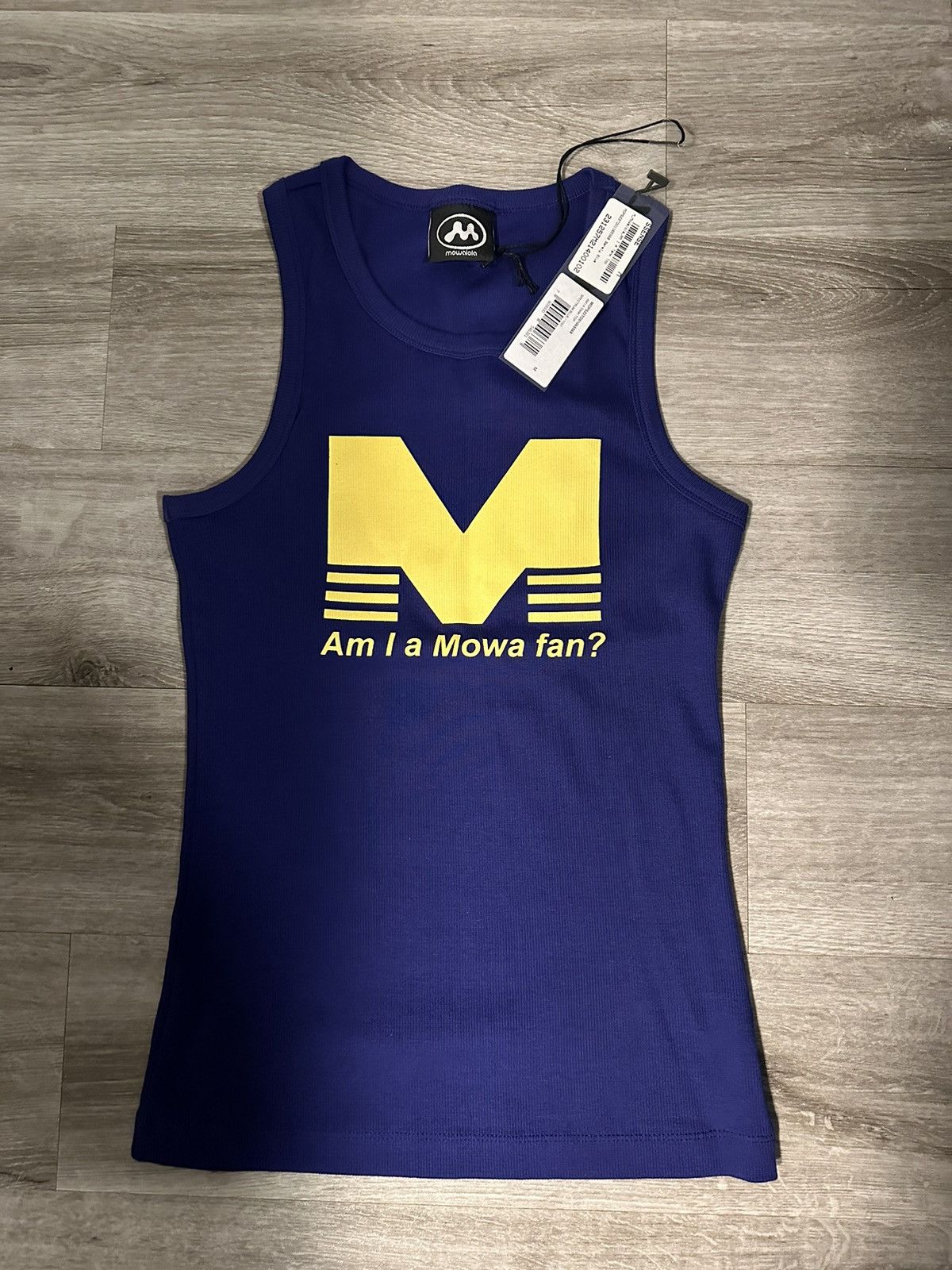 Mowalola Mowalola Logo Am I a Mowa Fan Tank Top Jersey | Grailed