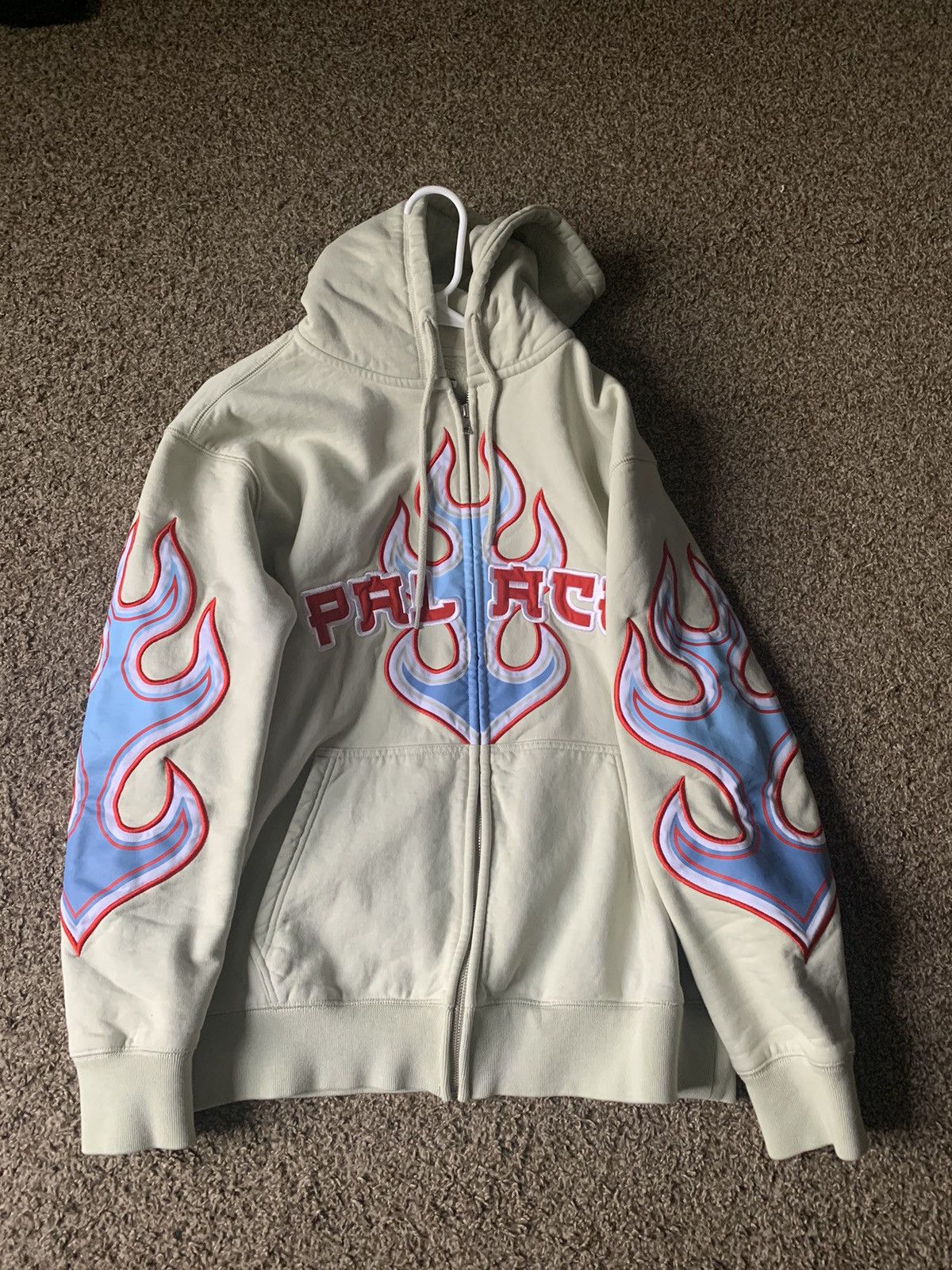 Palace Palace zip up flame jacket | Grailed