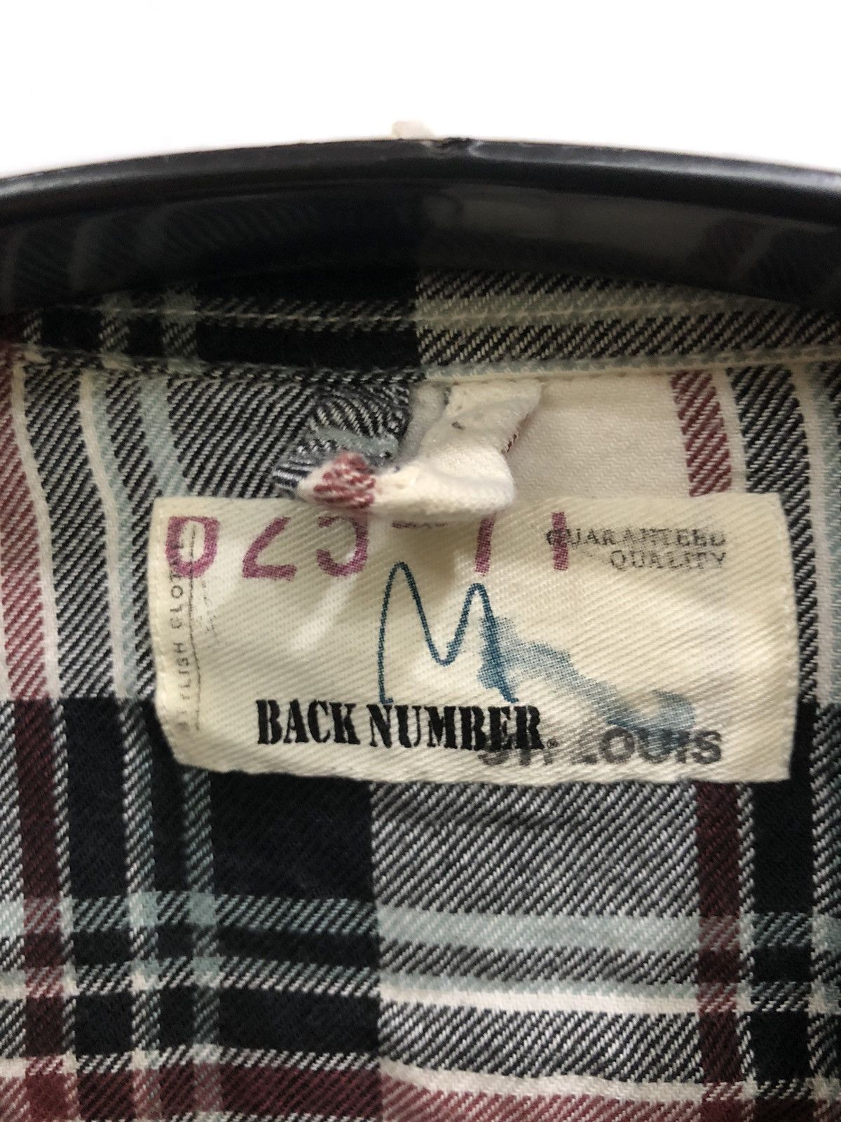 Flannel × Japanese Brand × Streetwear Japanese Brand Back Number Plaid ...