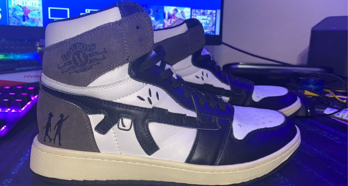 Lost Boys Archives Lost Boys Black & Brown Ak47 Sneaker High Top Shoes ...