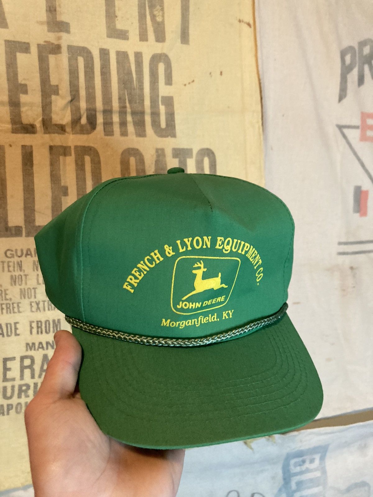 Vintage Vintage snapback hat cap John Deere farm tractor equipment ...