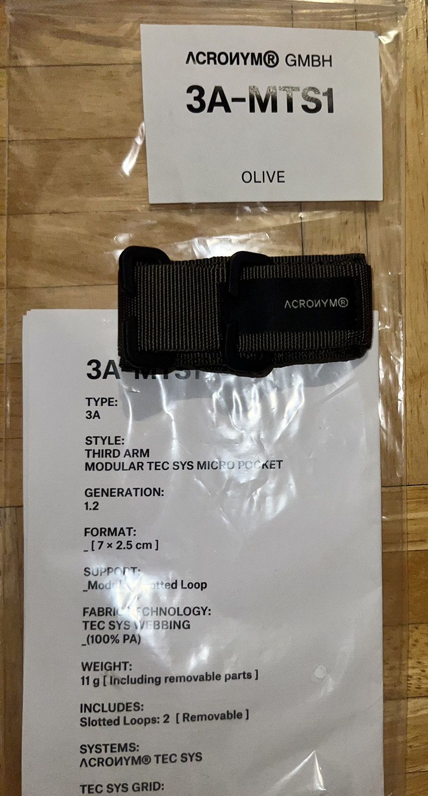 Acronym 3A-MTS1 Olive | Grailed