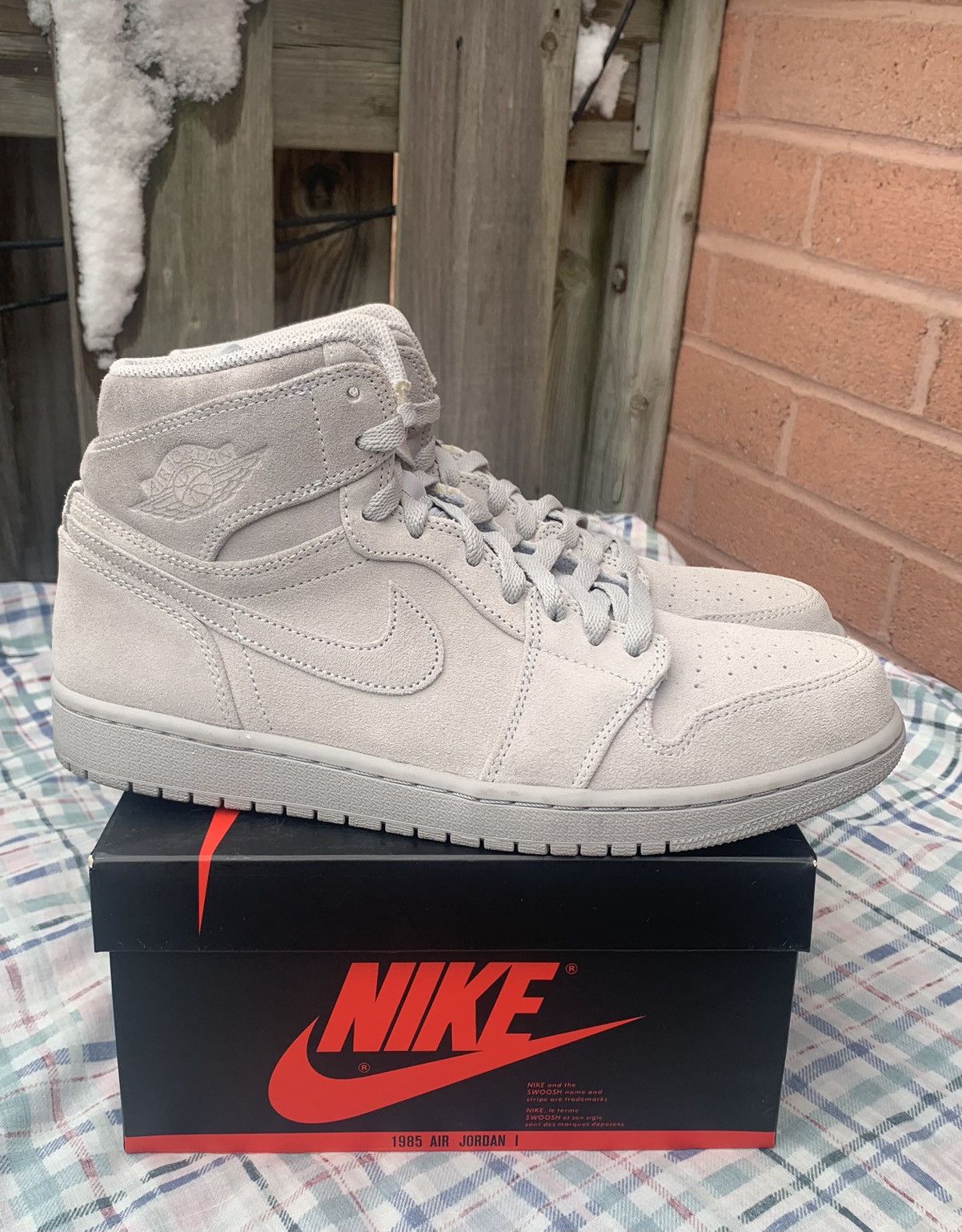 Nike Air Jordan 1 Retro High Grey Suede 2017 | Grailed