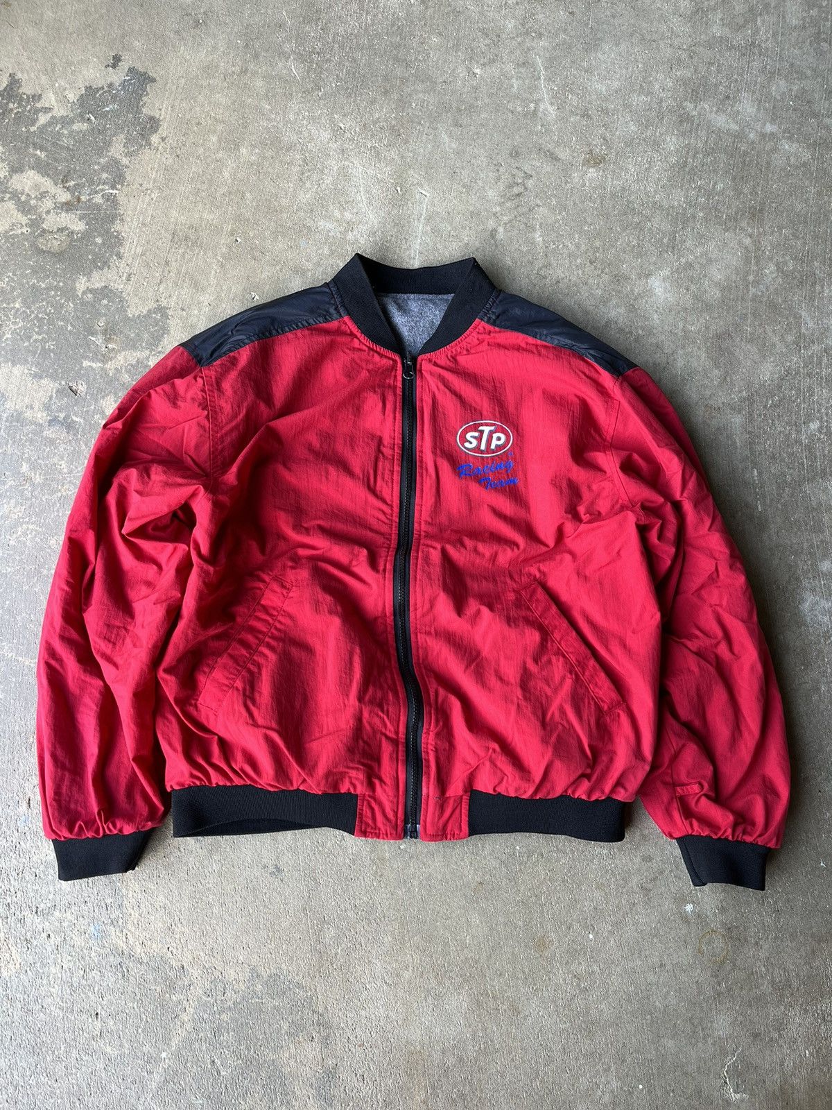 Vintage Vintage 90s Reversible STP Racing Jacket | Grailed