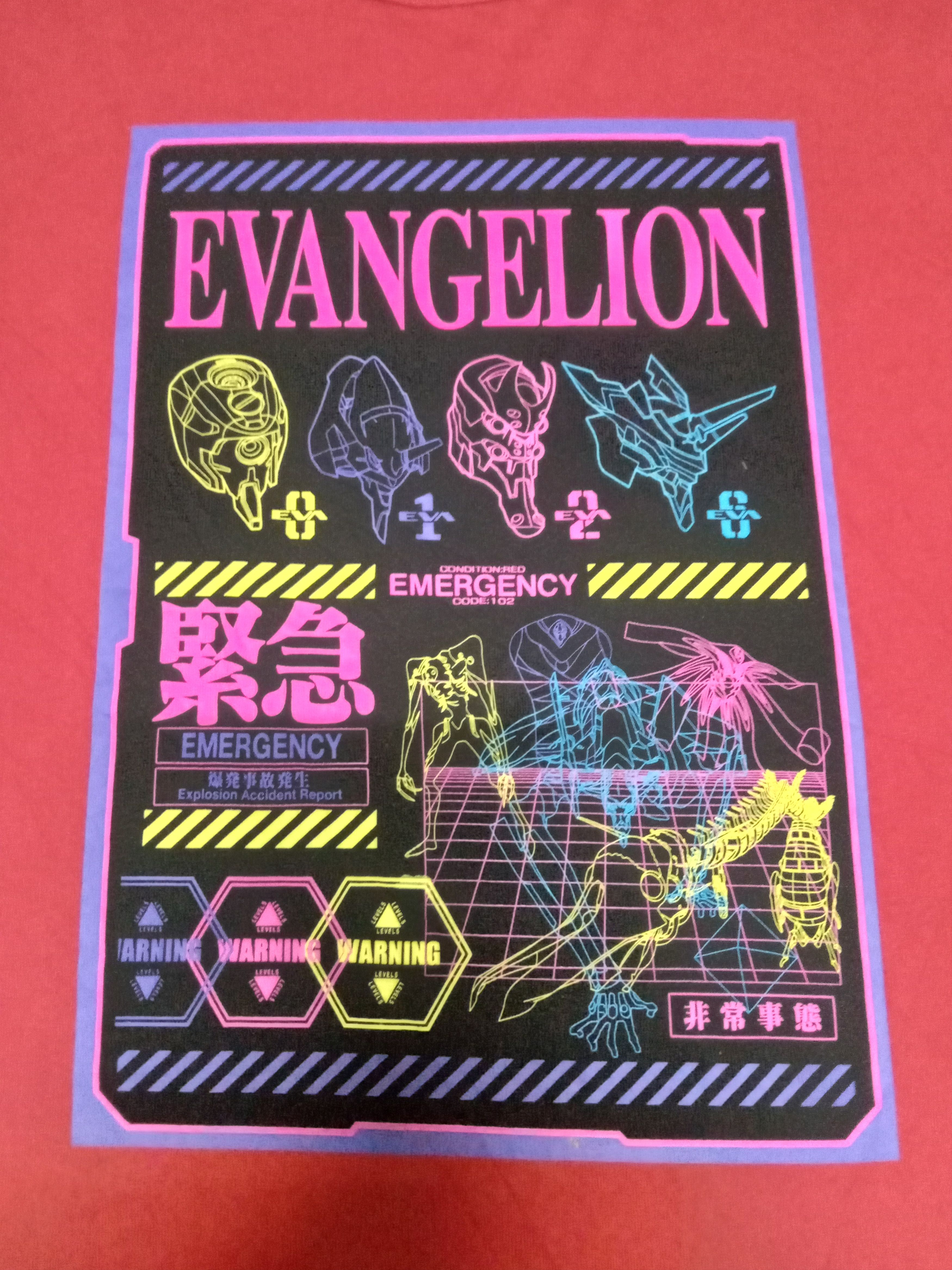 Anime × Cartoon Network Rare anime Evangelion Tee Tshirt Eva Macross ...