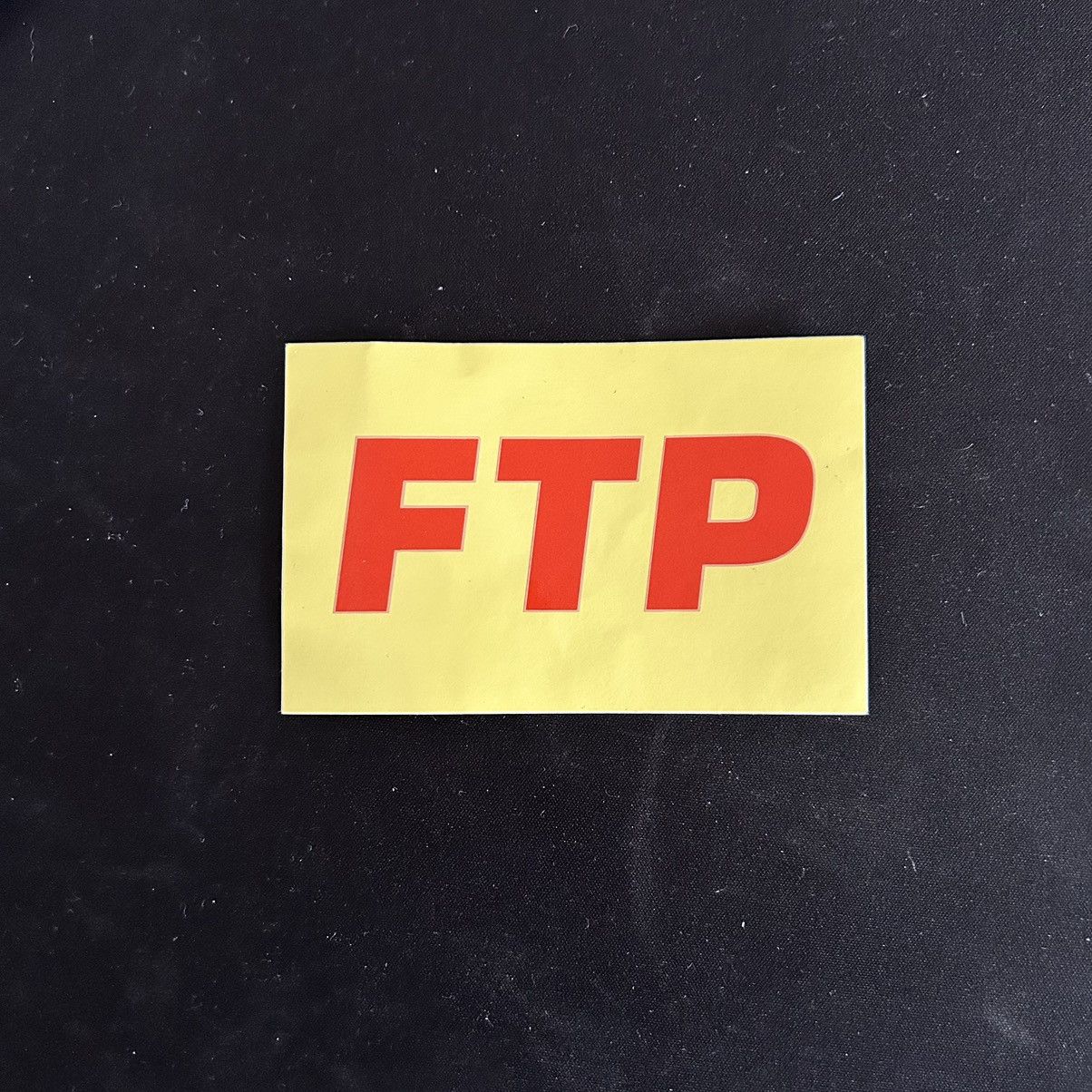 Fuck The Population × Streetwear FTP Yellow/Red Logo Sticker | Grailed
