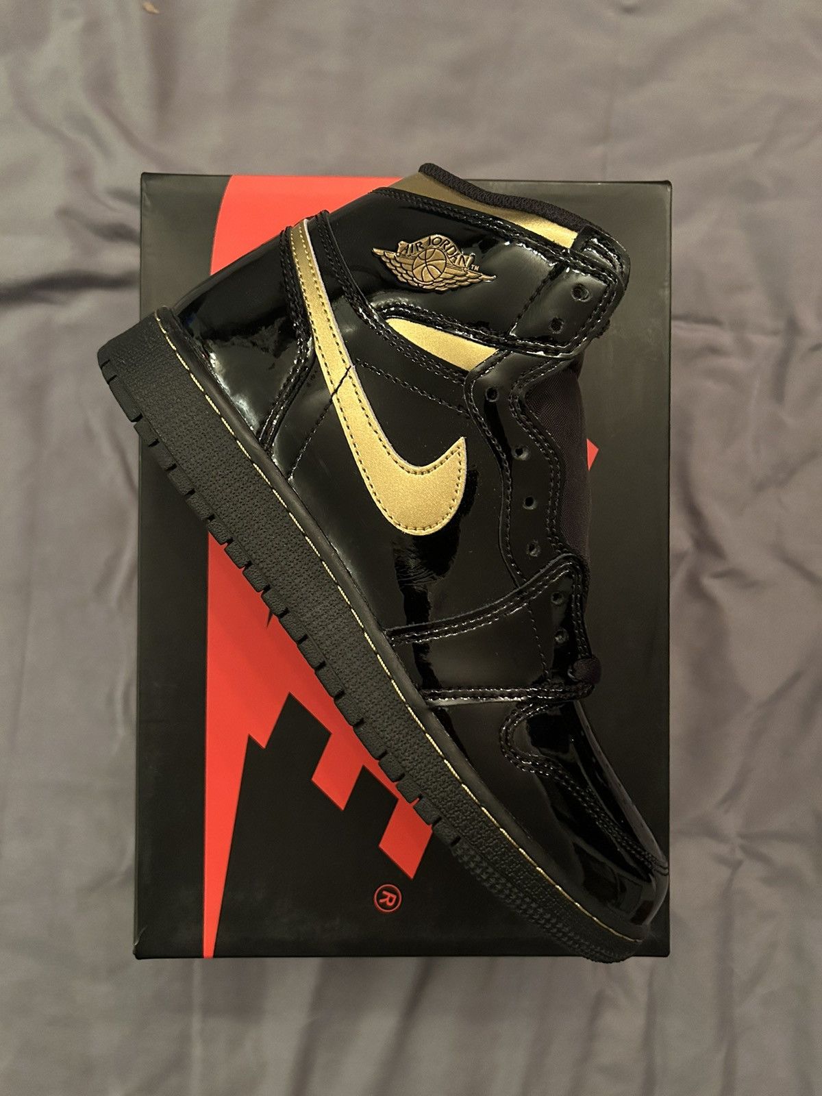 Jordan Brand × Nike Air Jordan 1 2020 Black Metallic Gold | Grailed