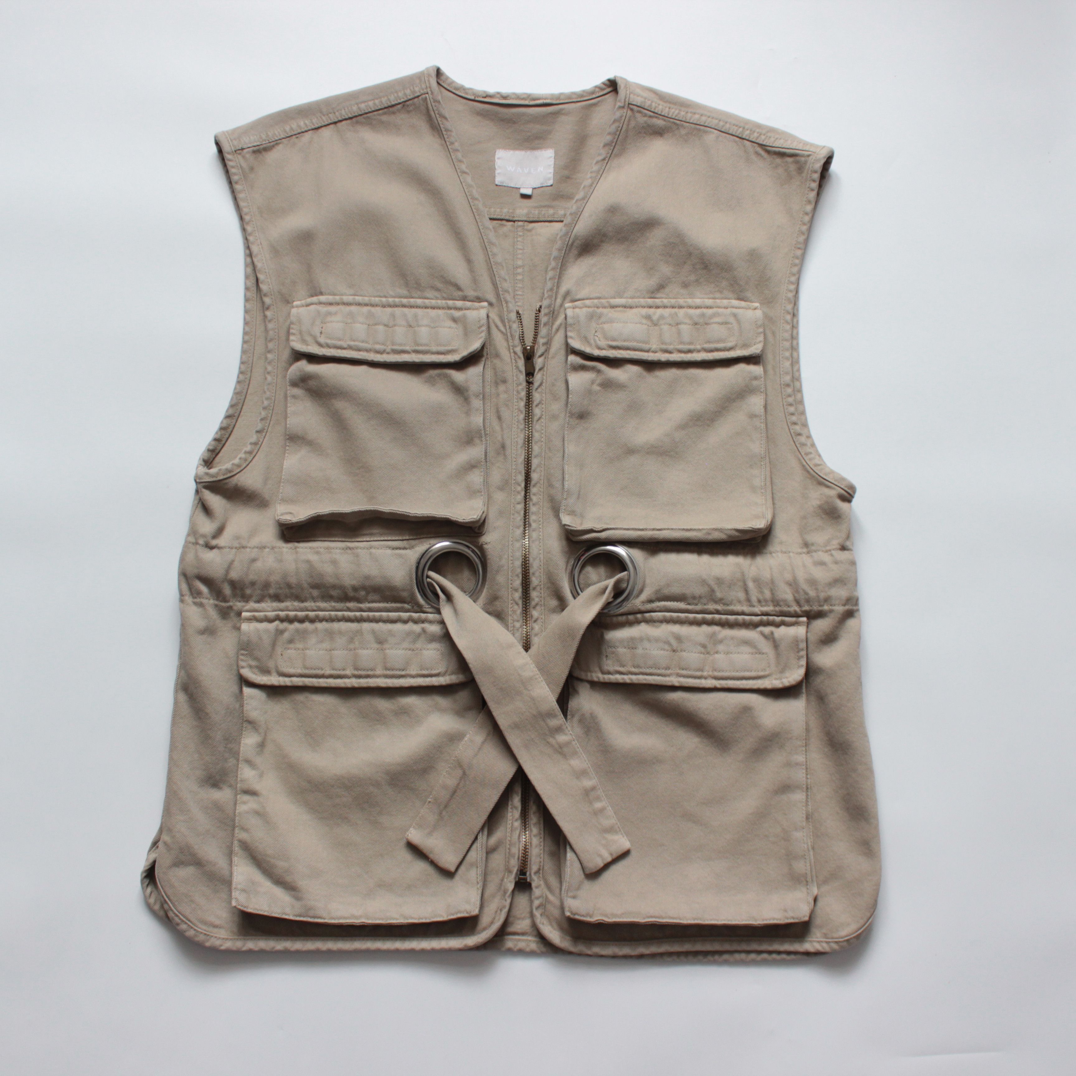 Japanese Brand Waven oversized cargo military style vest | Grailed