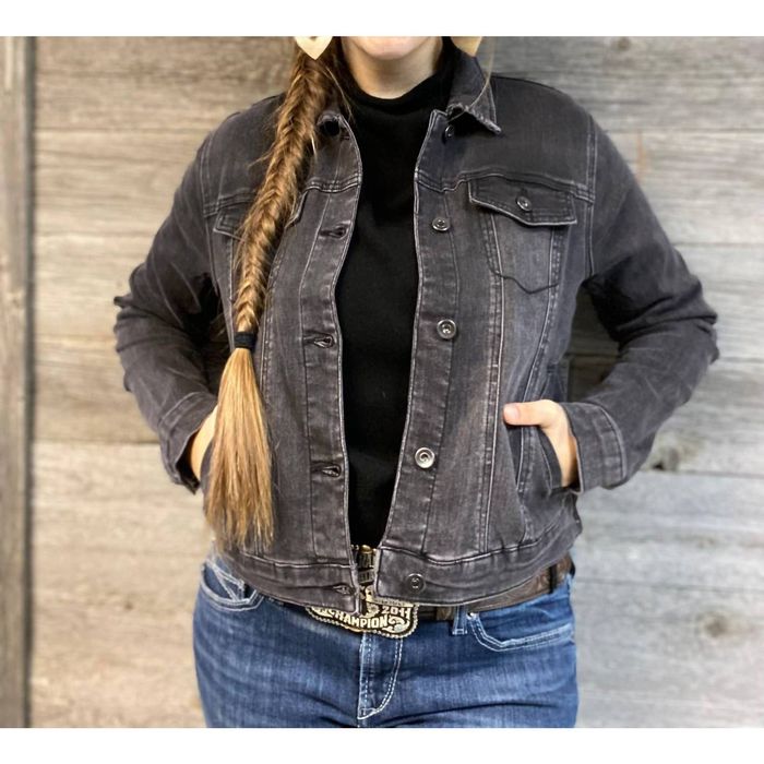 Designer TRIBAL Classic Denim Jacket In Black | Grailed