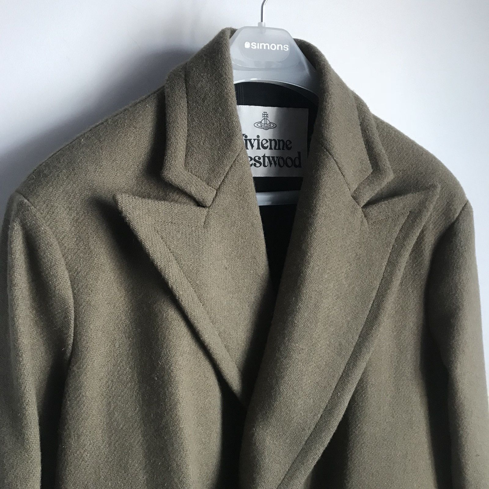 Harris Tweed × Vivienne Westwood BNWT 3.9K Military Officer Coat Double ...